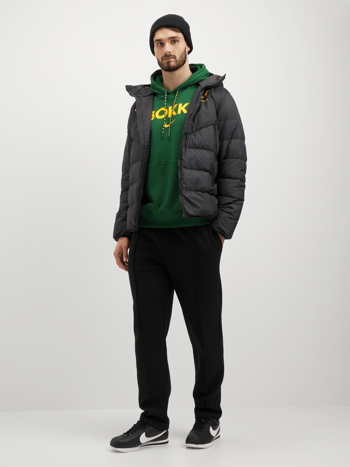 Nike Mens Springboks Bokke Green Hoodie | Bash