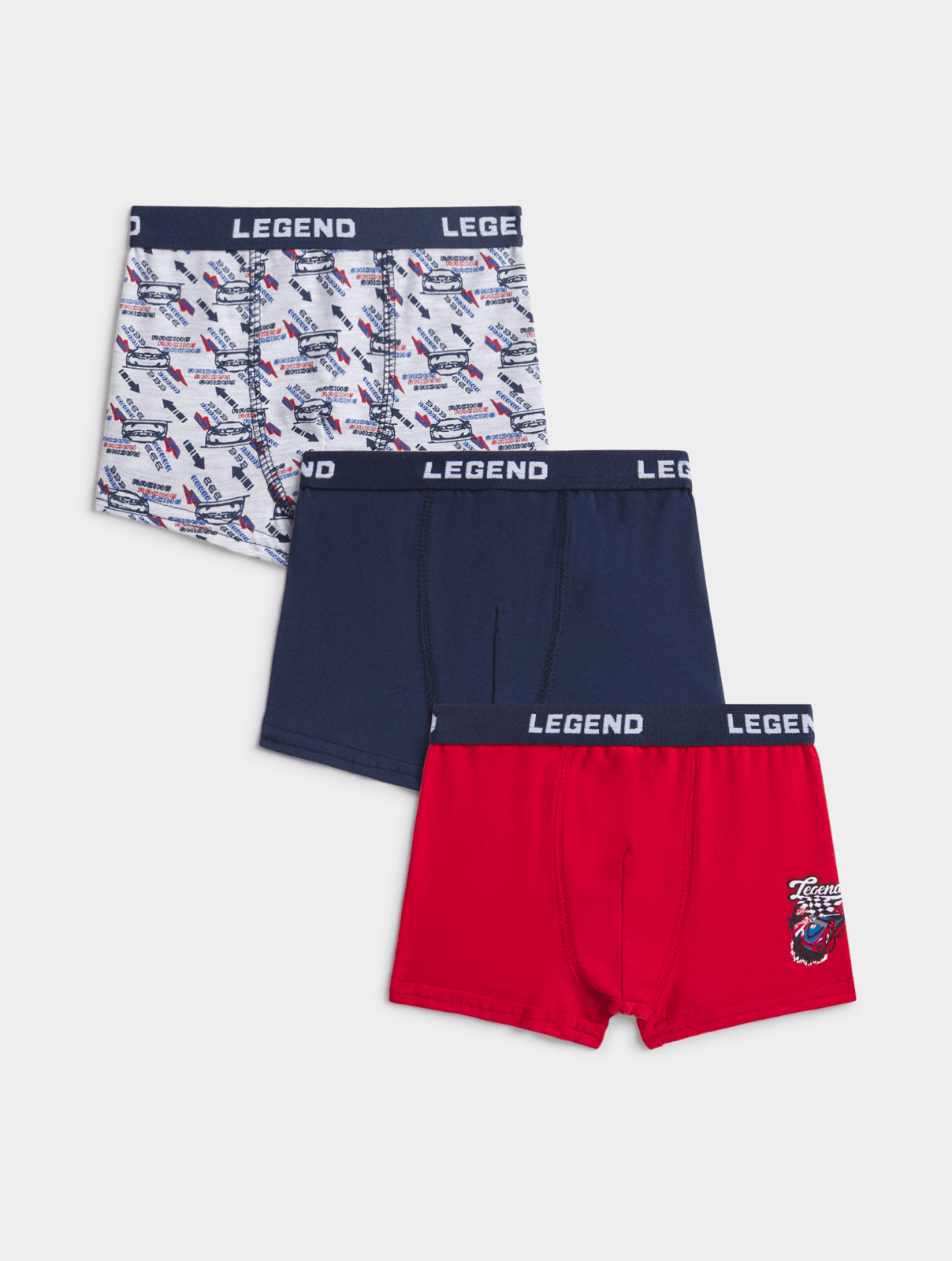 Jet Younger Boys Multicolour 5 Pack Racing Car Trunks | Bash