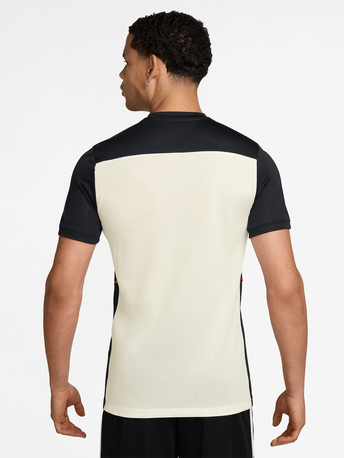 Nike Mens Dri-Fit Academy Sail/Black/University Red Football Top | Bash