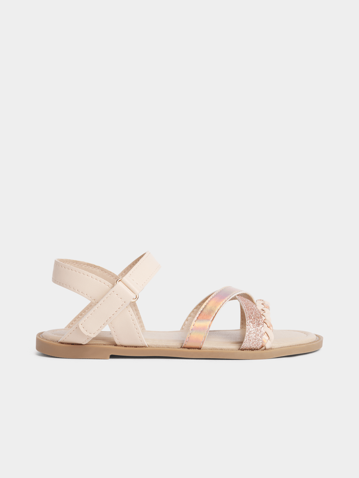 Exact Older Girl's Pink Plaited Strappy Sandals | Bash