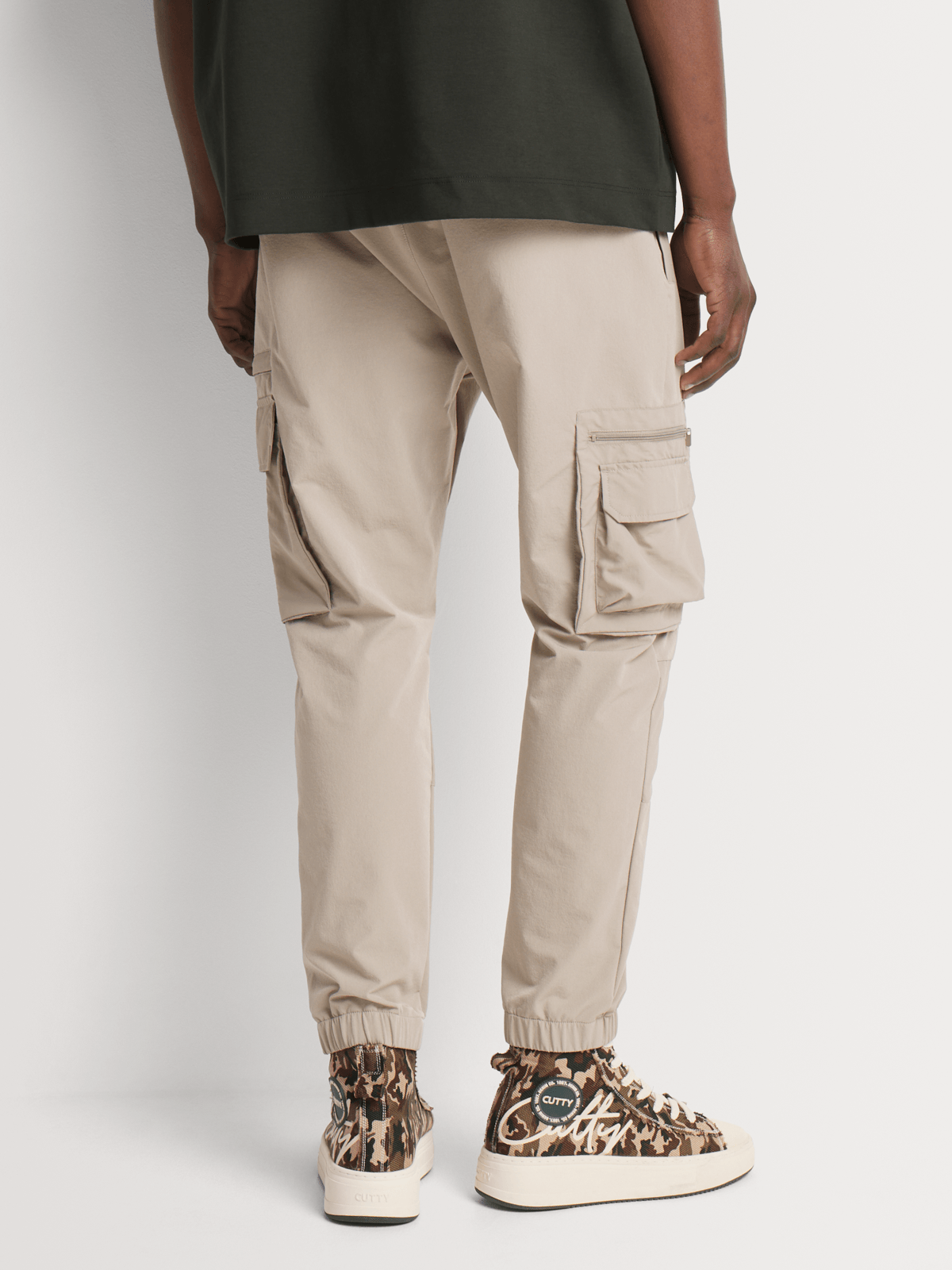 Markham Men's Styled Multi Fabric Utility Stone Pants | Bash
