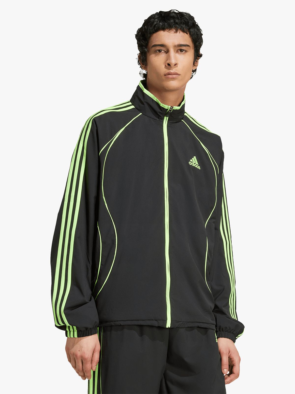 adidas Originals Men's Teamgeist Adicolor Black/Green Track Top | Bash