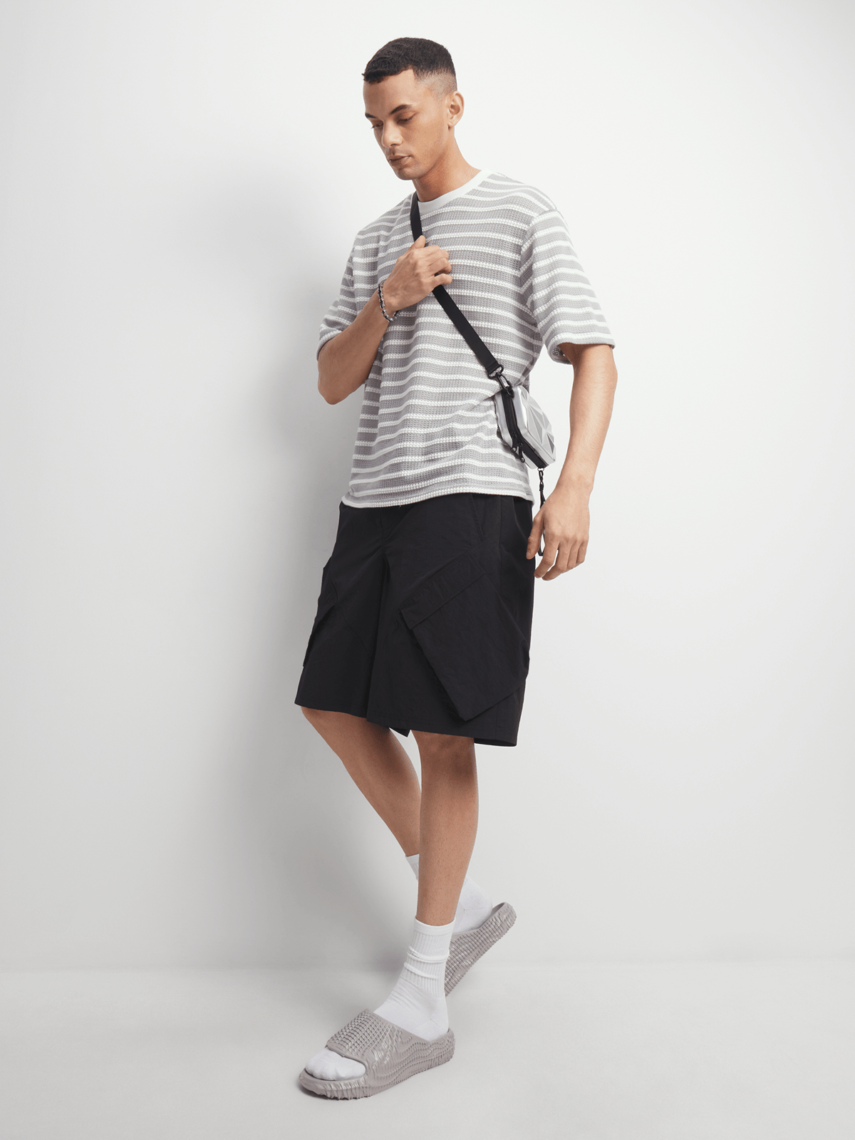 The FIX Men's Black Cargo Shorts | Bash