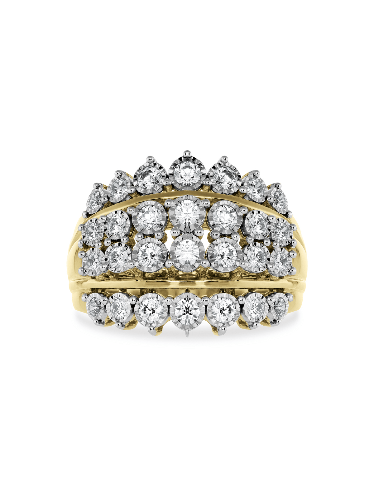 9ct Yellow Gold 1ct Diamond Grand Duchess Ring | Bash