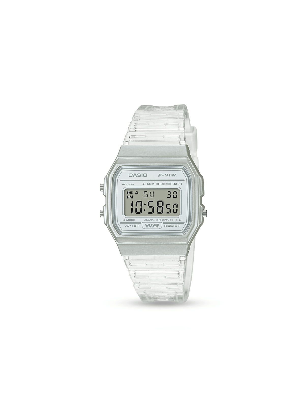 Casio Retro Square Transparent Digital Clear Watch | Bash