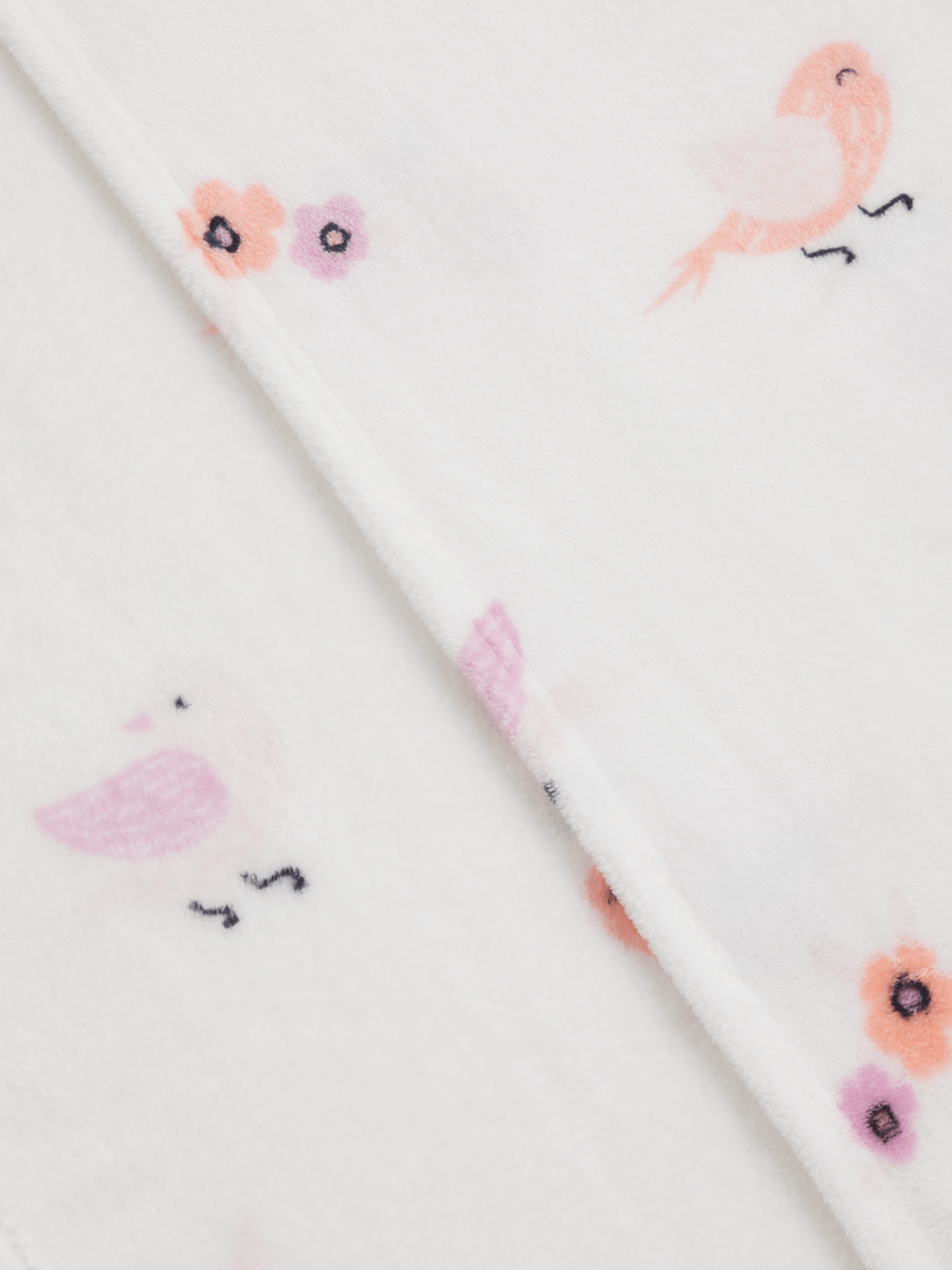 Jet Infant Girls White Birds Fleece Blanket | Bash