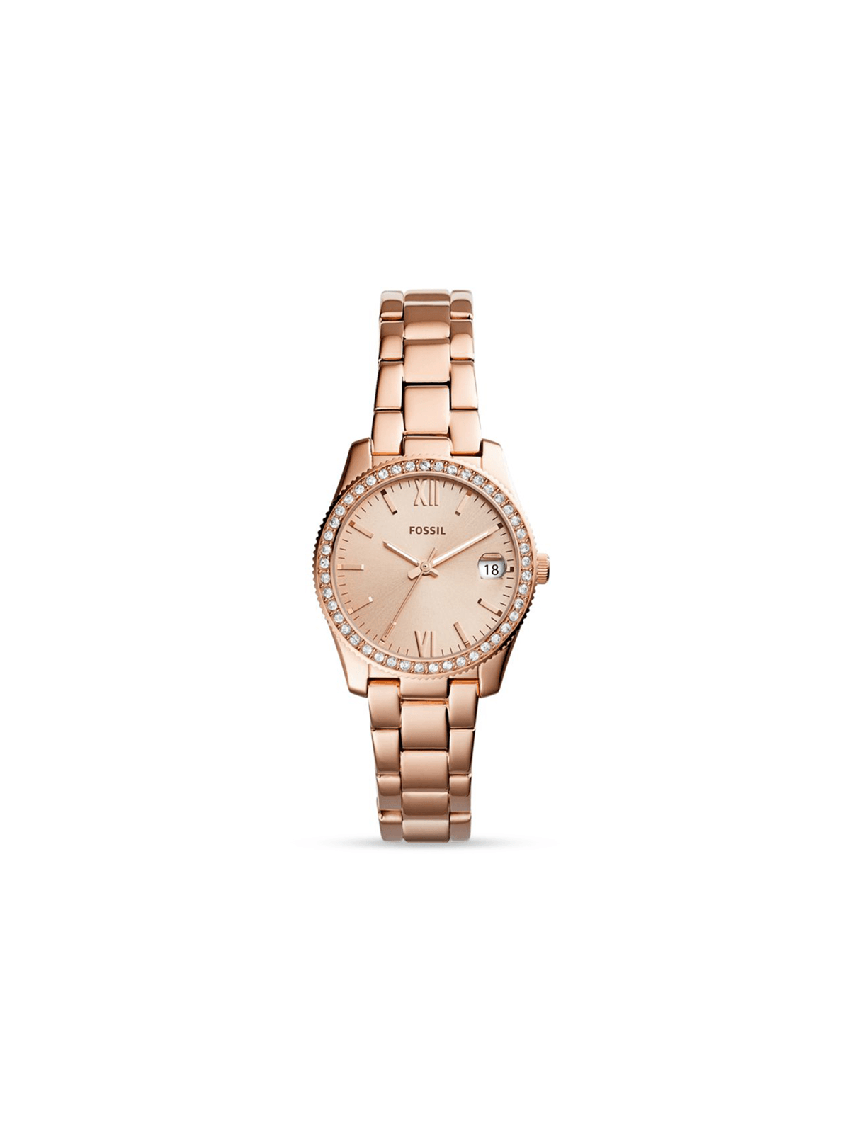 Fossil Women's Scarlette Three-Hand Date Rose Toned Watch | Bash