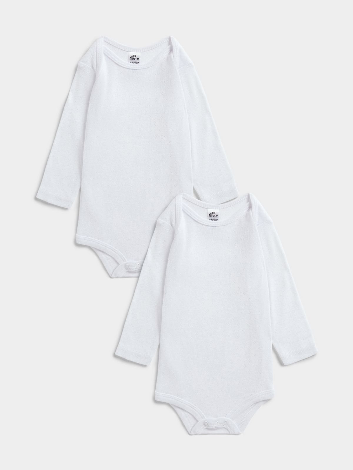 Jet Infant Boys White 2 Pack Bodyvest | Bash