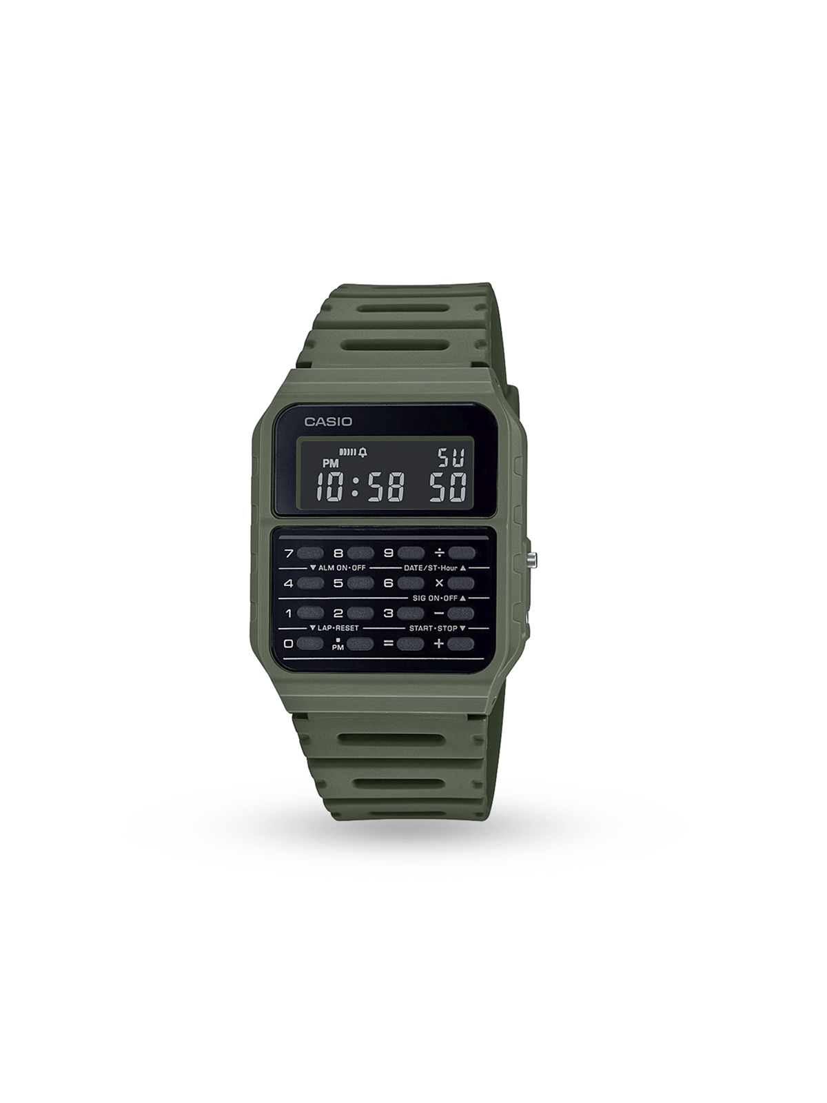 Casio Retro Digital Calculator Green Watch | Bash