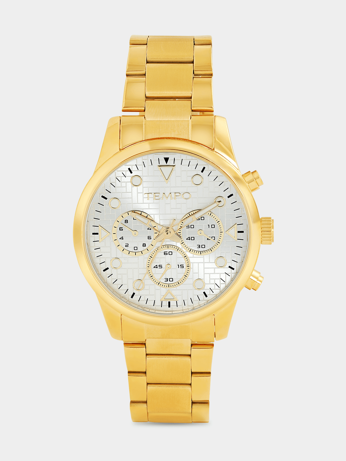 Tempo Gold Plated Silver Tone Dial Bracelet Watch | Bash