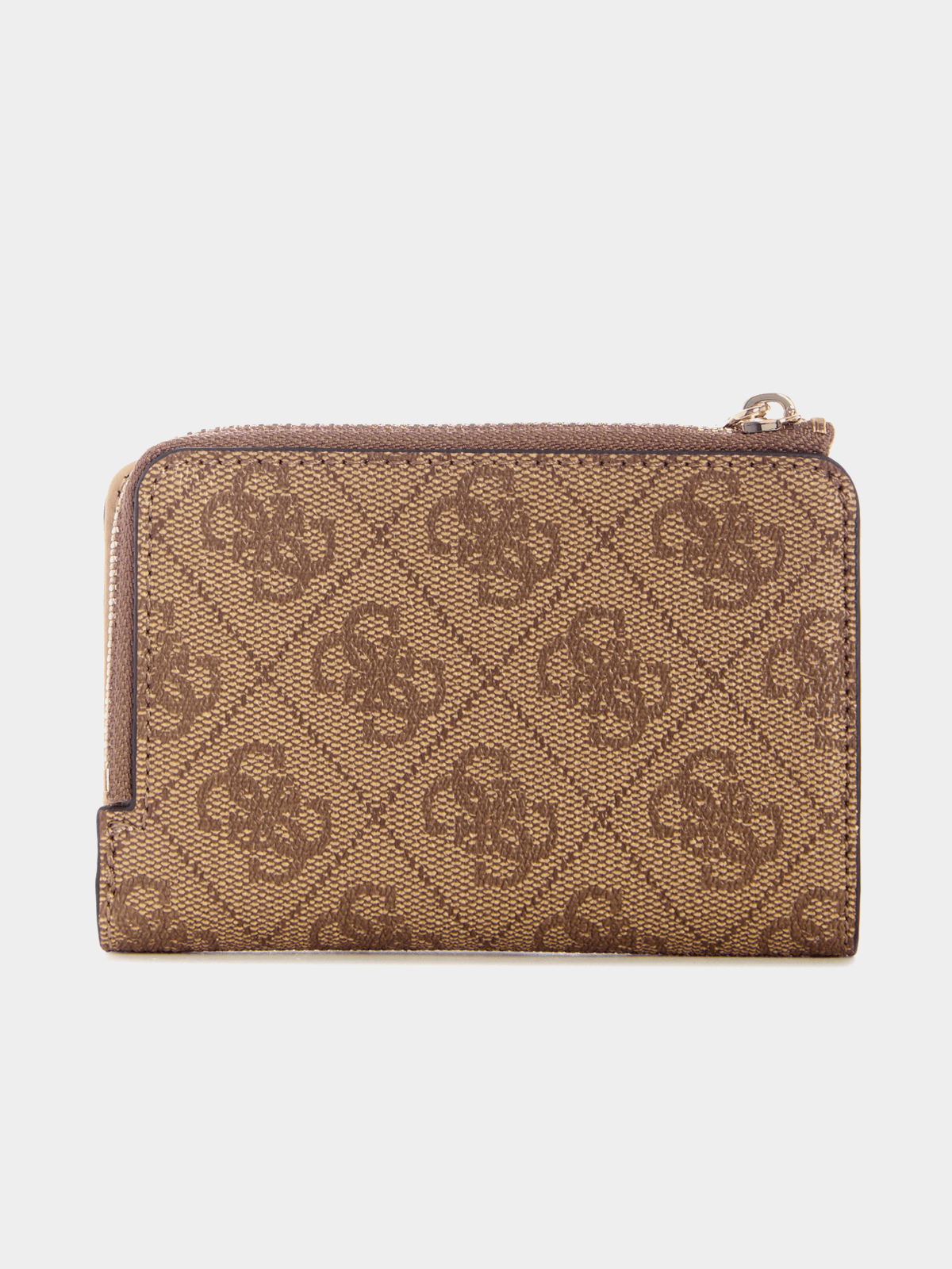 Women's Guess Beige Laurel Ii Slg Zip Arnd Card Case | Bash