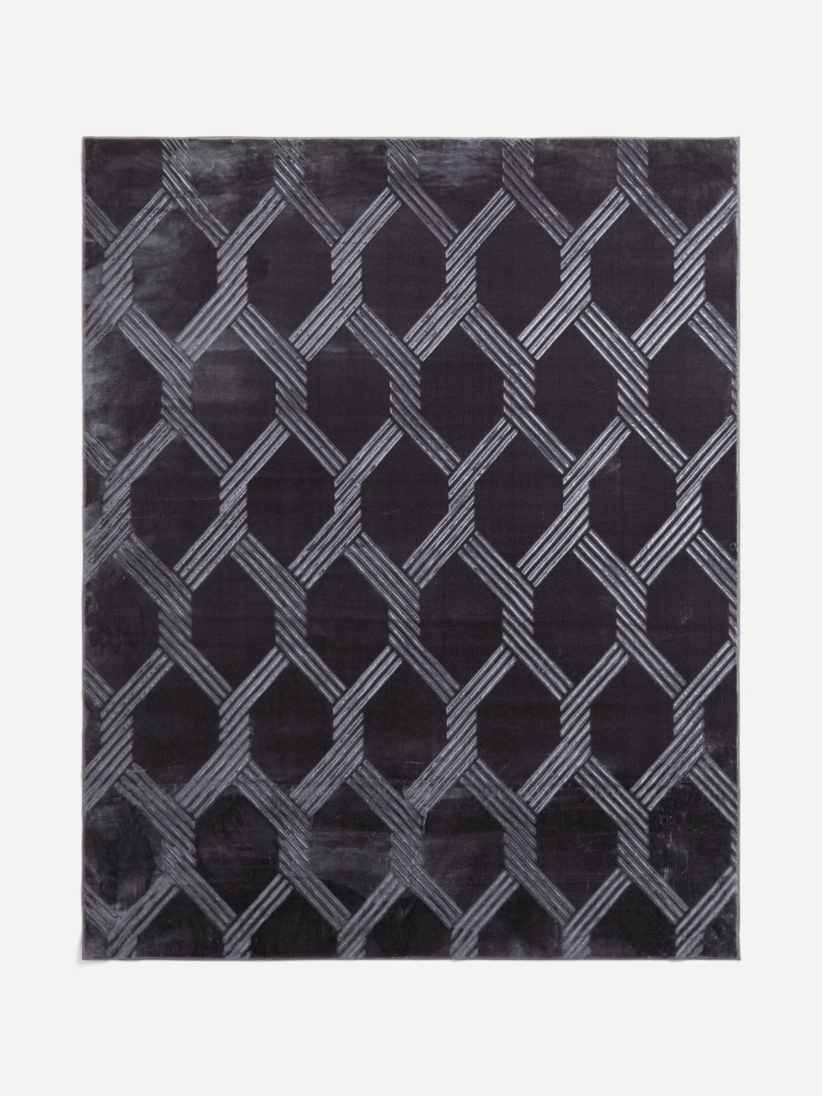 Jet Home Charcoal Embossed Rug | Bash
