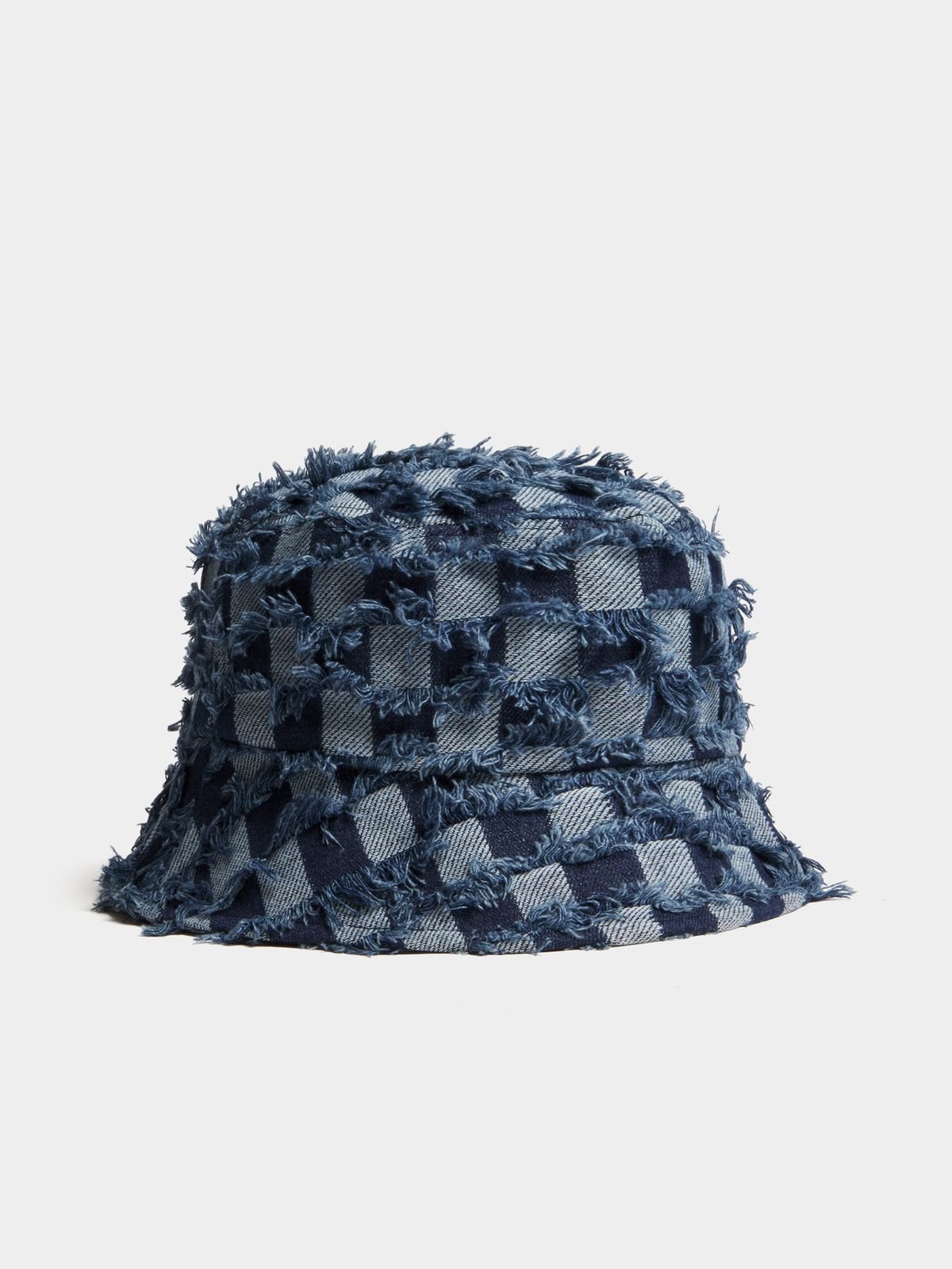 The FIX Unisex Medium Wash Frayed Denim Bucket Hat | Bash
