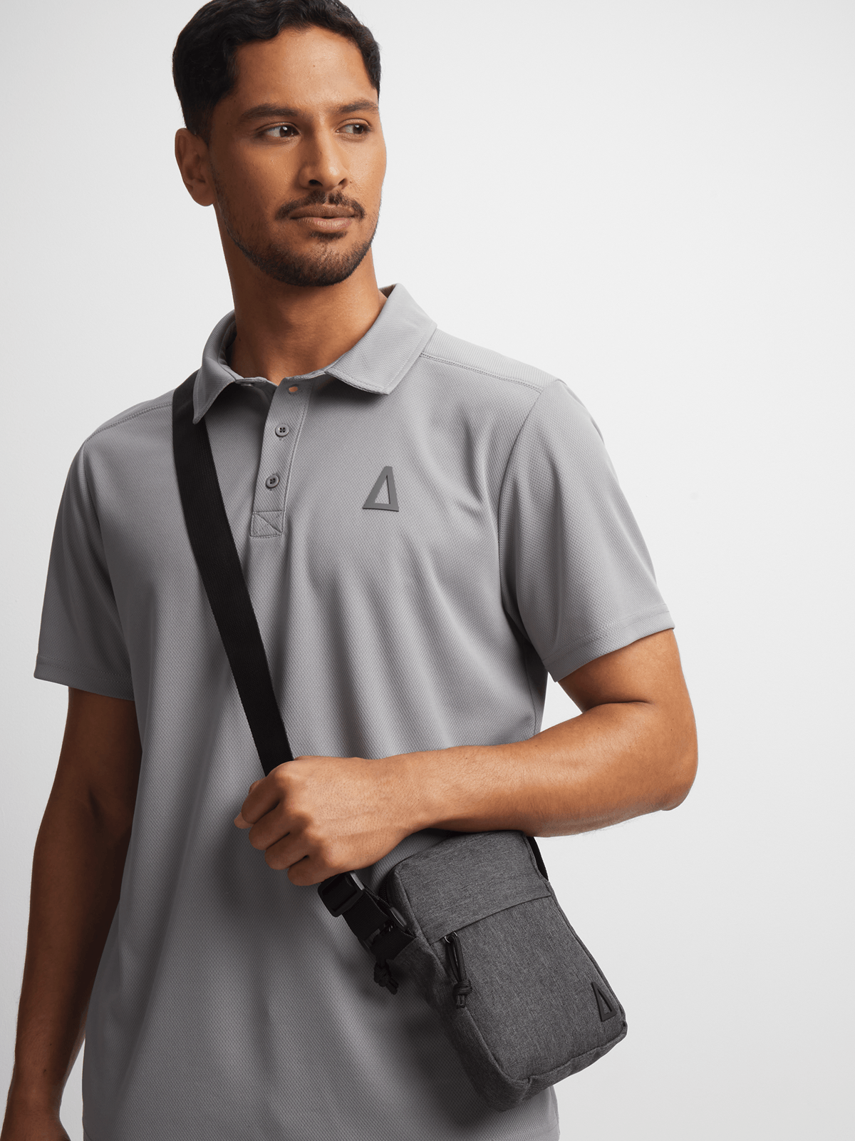 APX Grey Crossbody Bag | Bash