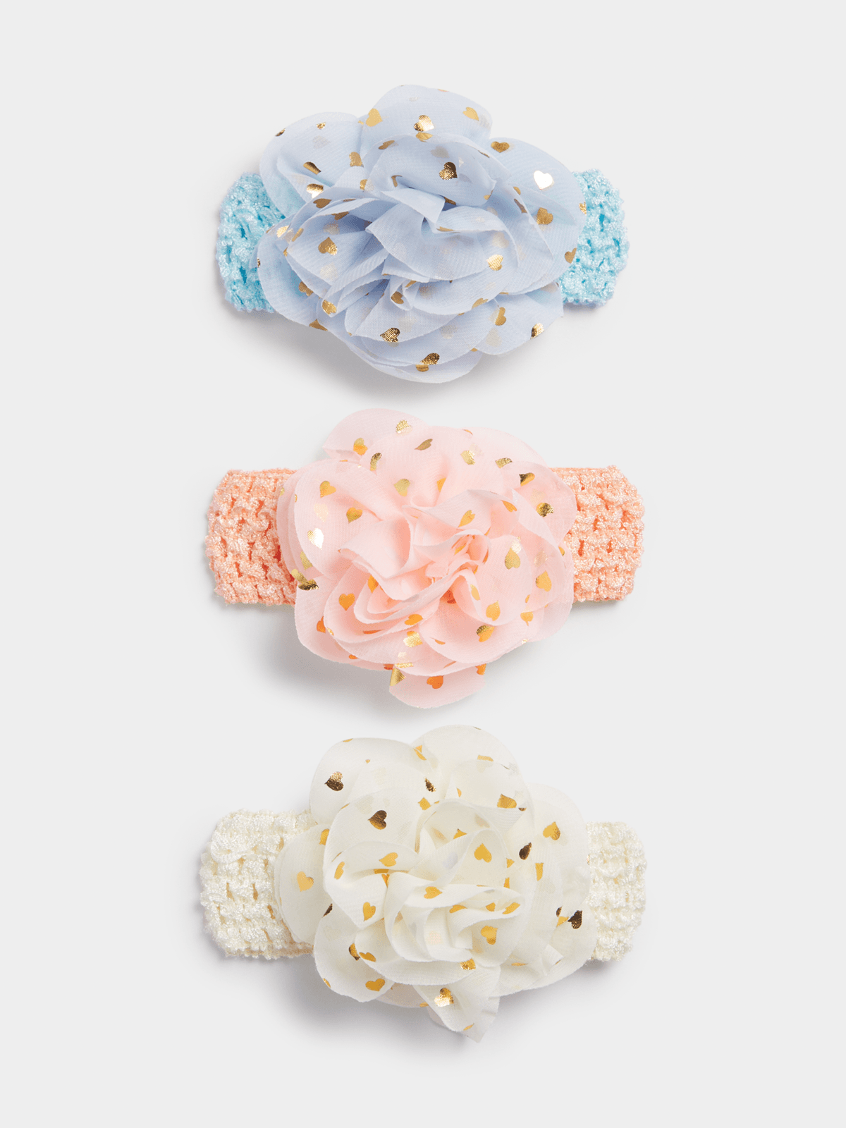 Jet Infant Girls Mutlicolour 3 Pack Corchet Headbands | Bash