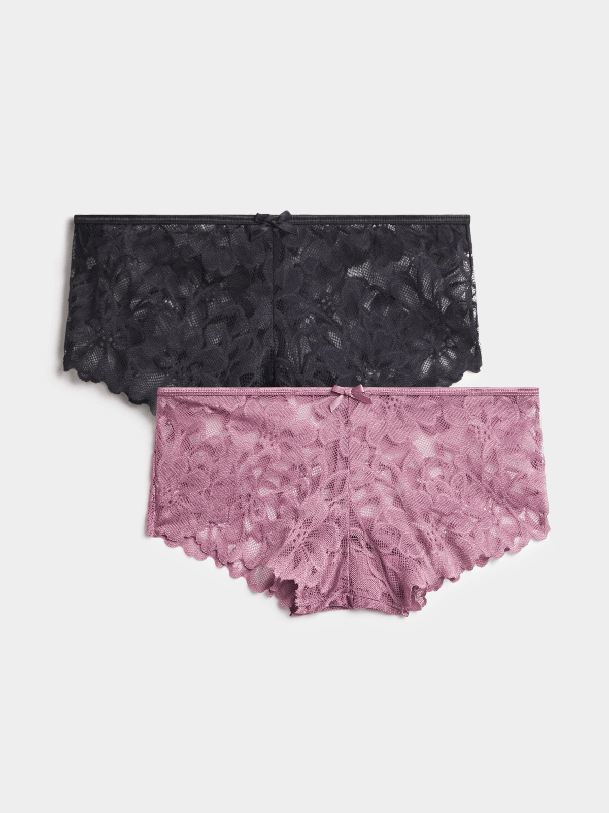 Jet Women's 2 Pack Mauve/Black Lace Boyleg | Bash