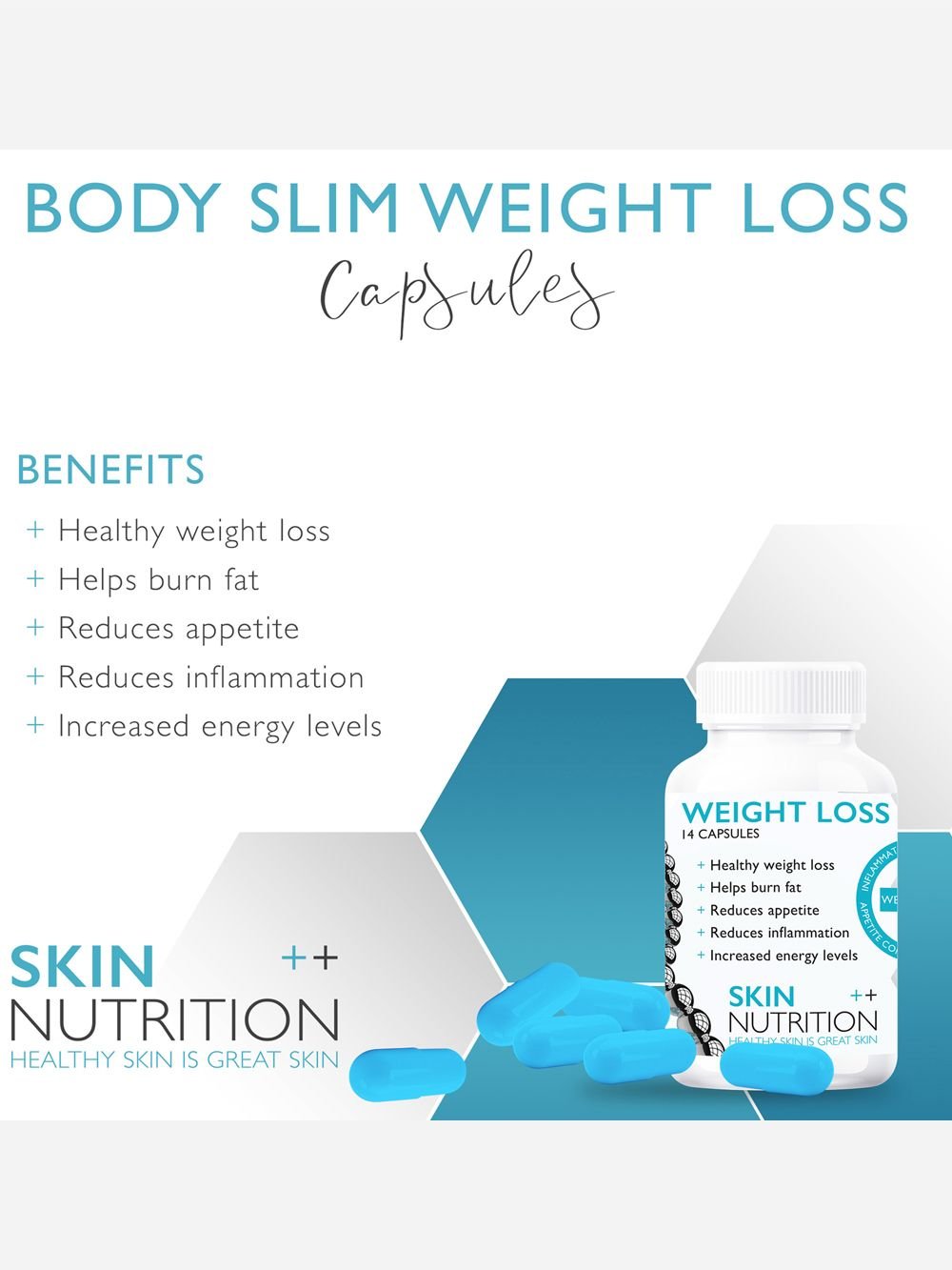 Skin Nutrition 14 Caps Body Slim / Weight Loss | Bash