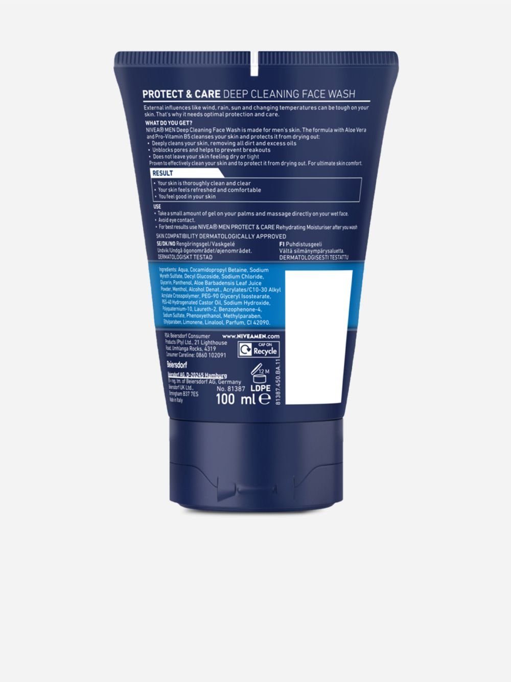 Nivea Men Originals Deep Cleaning Face Wash | Bash