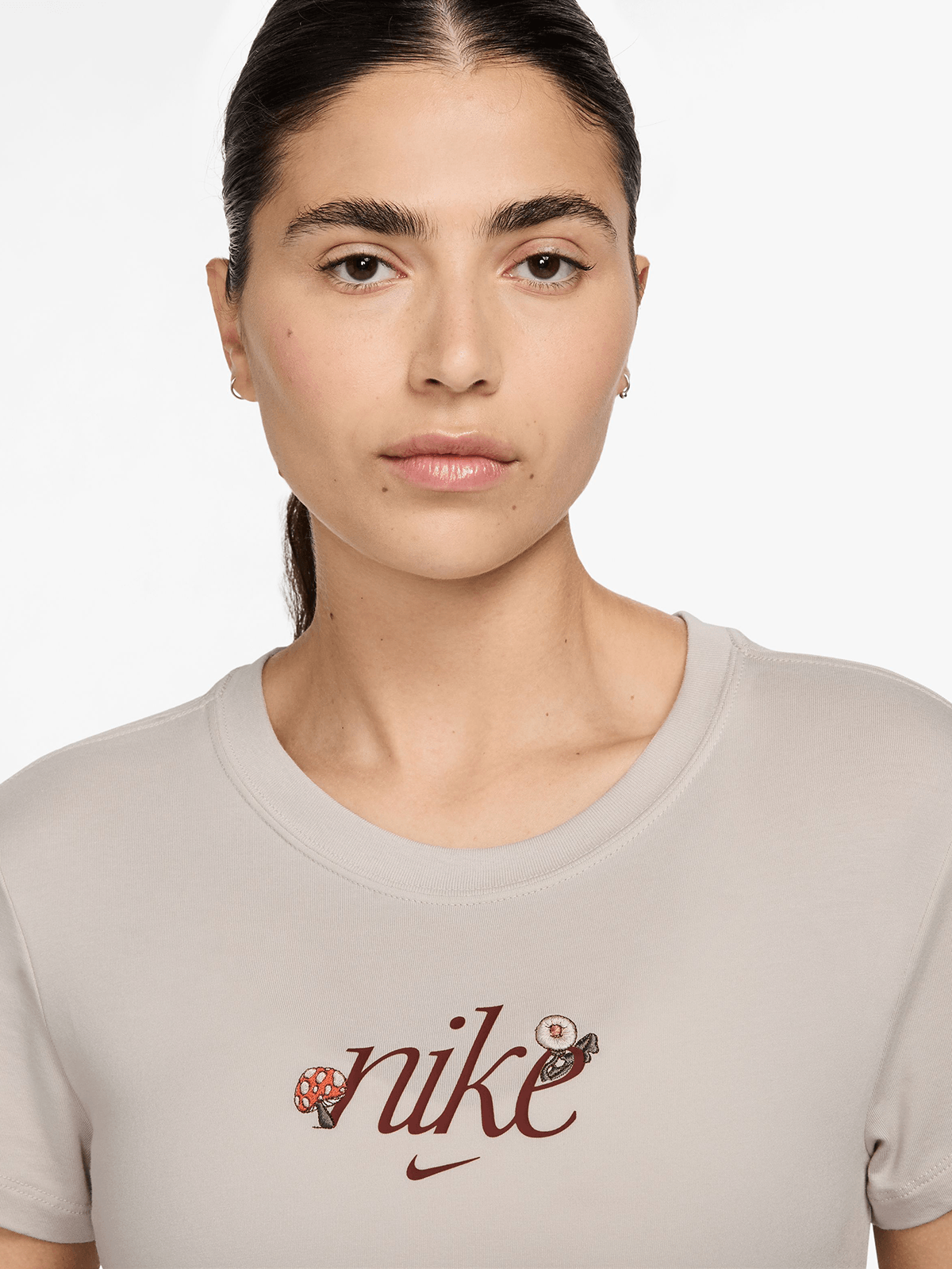 Nike Womens Sportswear Chill Knit Cream Tee | Bash