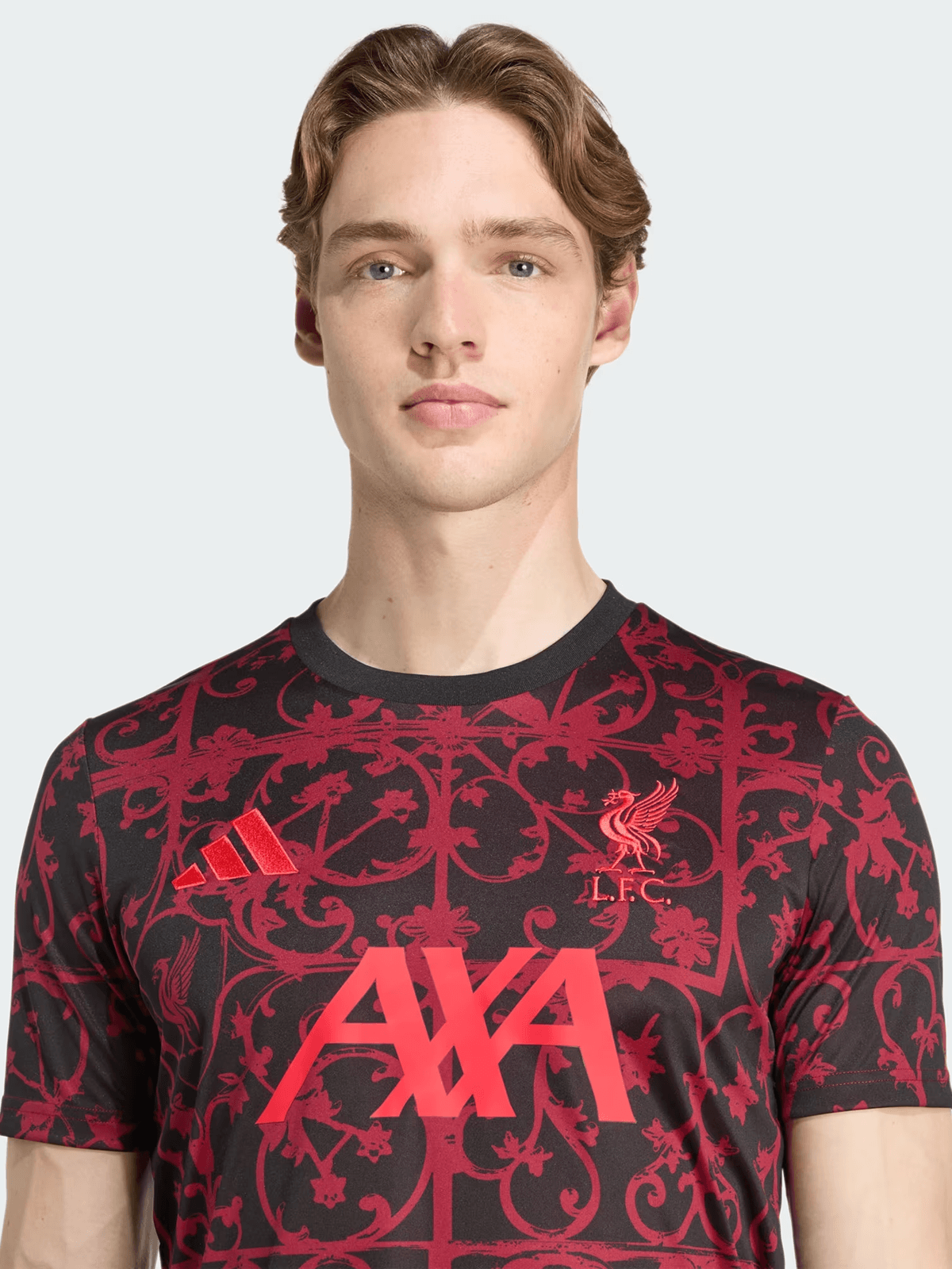adidas Mens Liverpool FC Pre-Match Black/Red Jersey | Bash