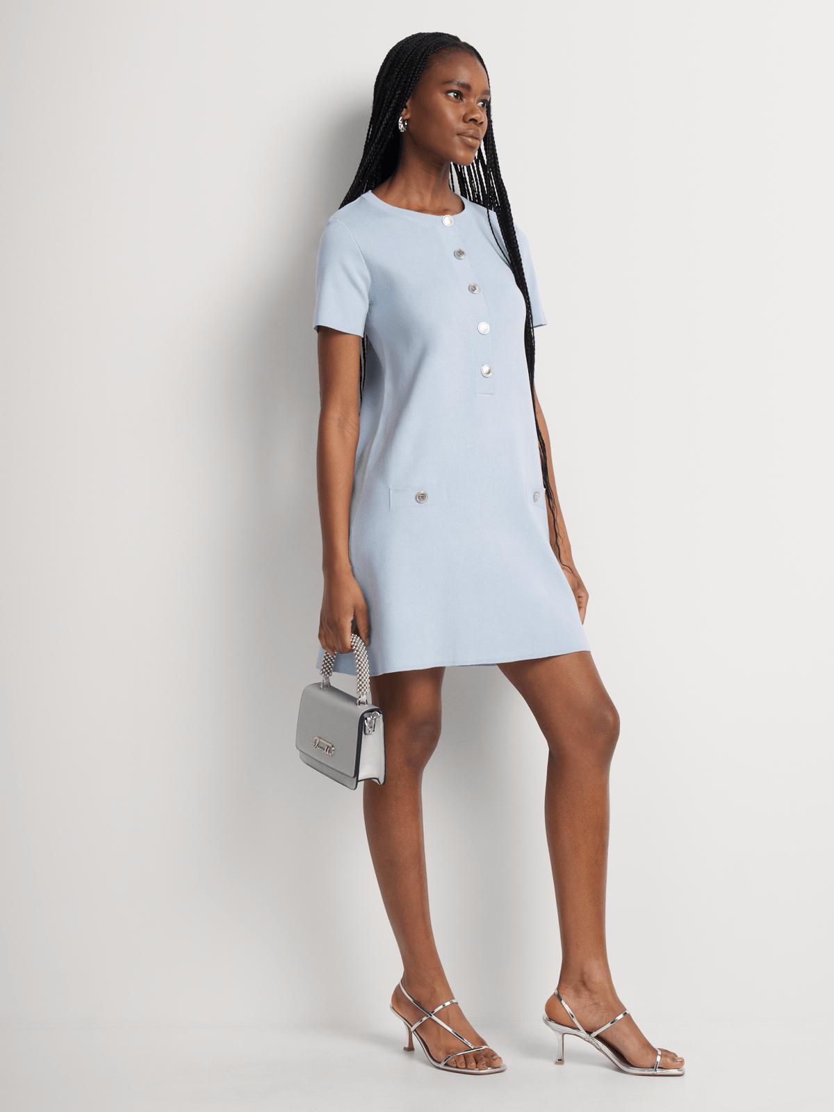 Button Shift Dress | Bash