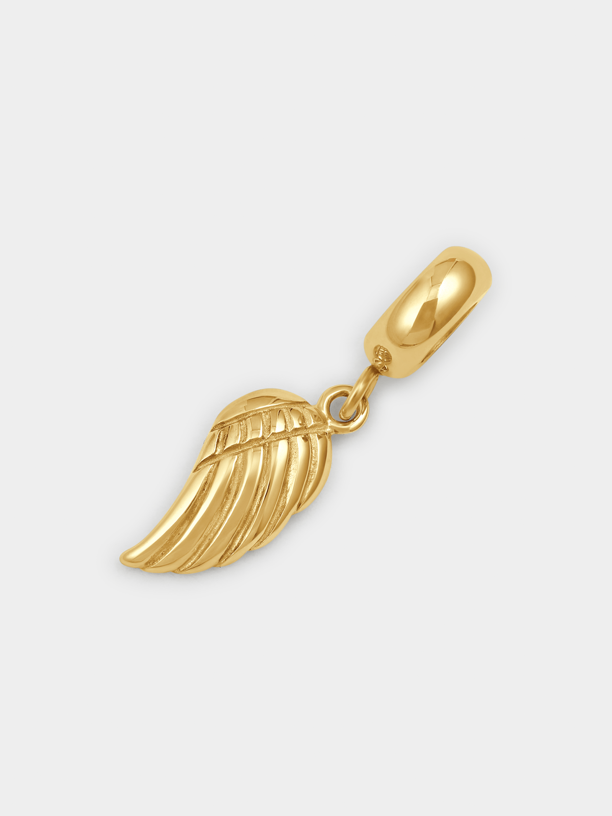 Tempo Jewellery Gold Plated Cubic Zirconia Angel Wing Charm | Bash