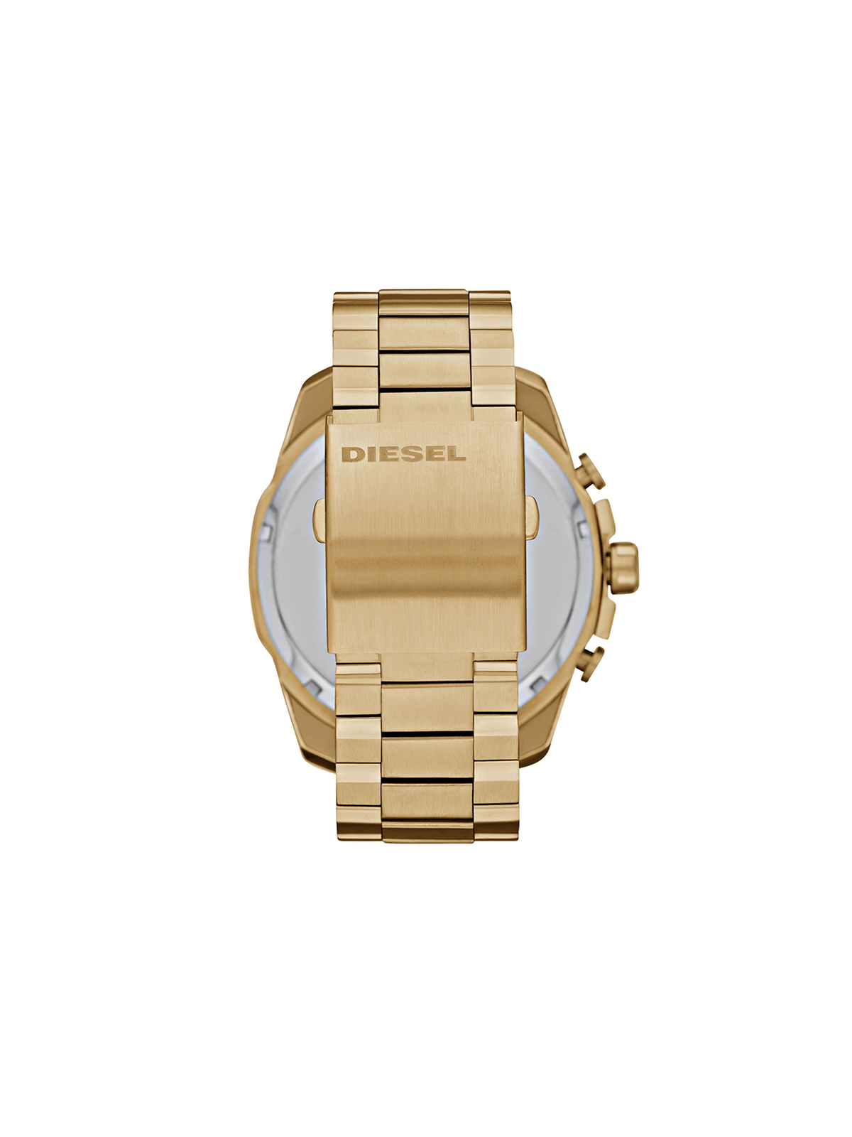 Diesel Mega Chief Gold Plated Stainlesss Steel Chronograph Bracelet ...