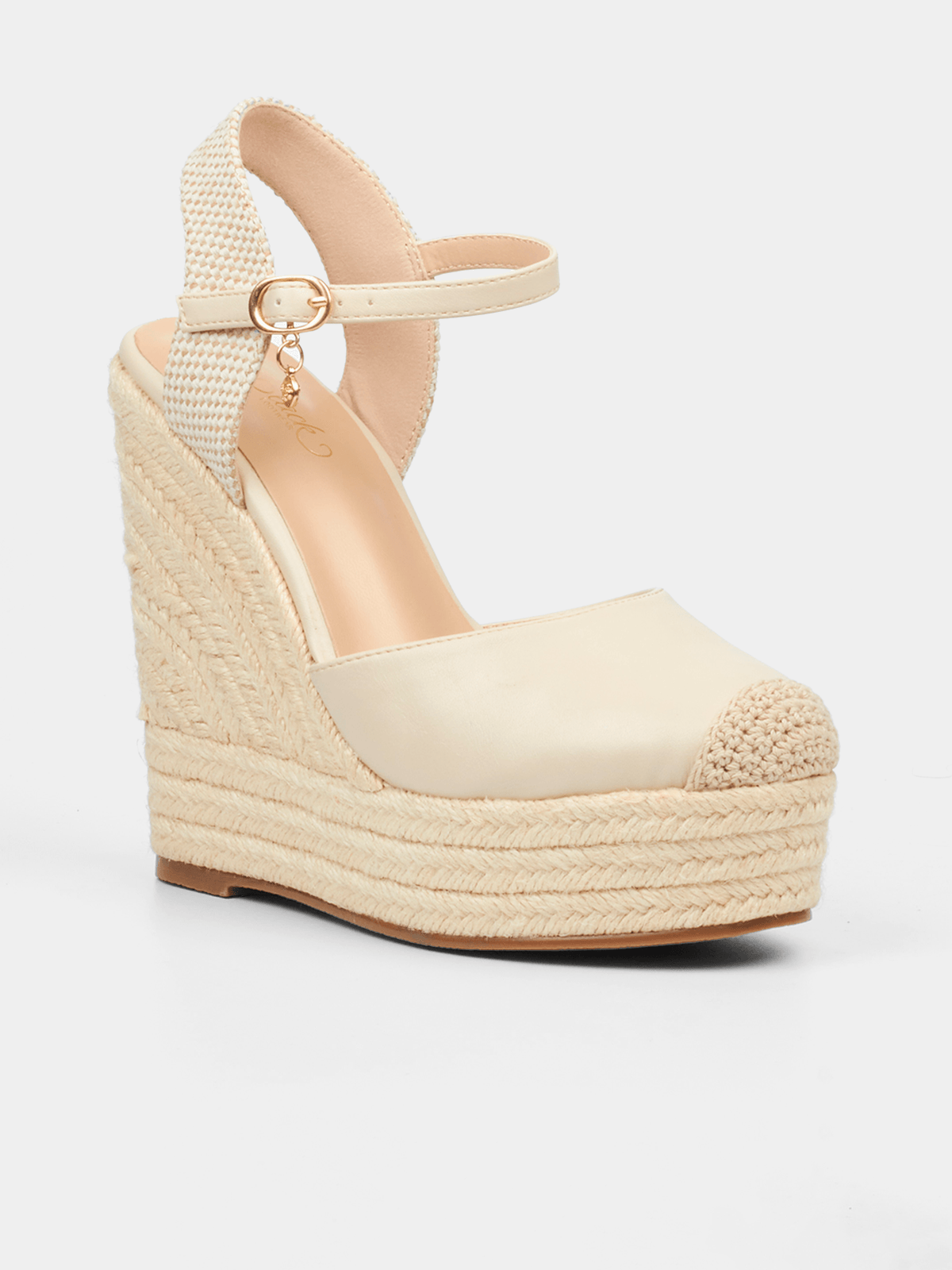 Women's Miss Black Cream Moniker 9 Wedges | Bash