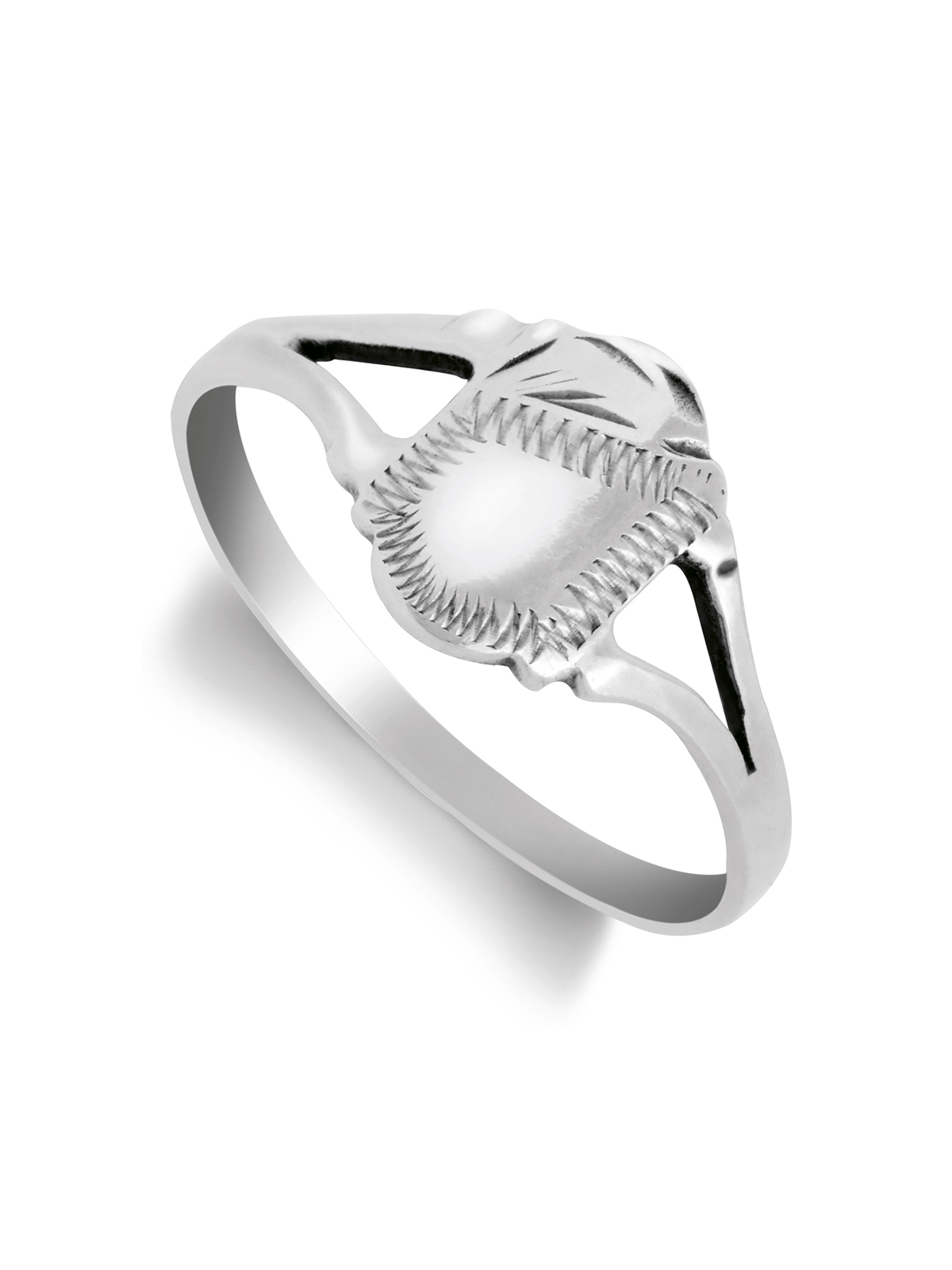Sterling Silver Miss Swiss Temple Panel Petite Ring | Bash