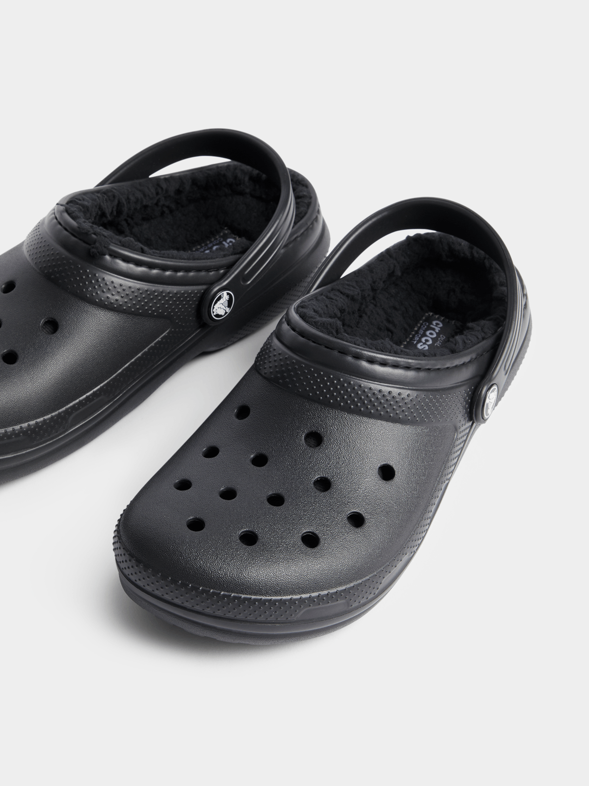 Crocs Junior Classic Lined Black Clog | Bash