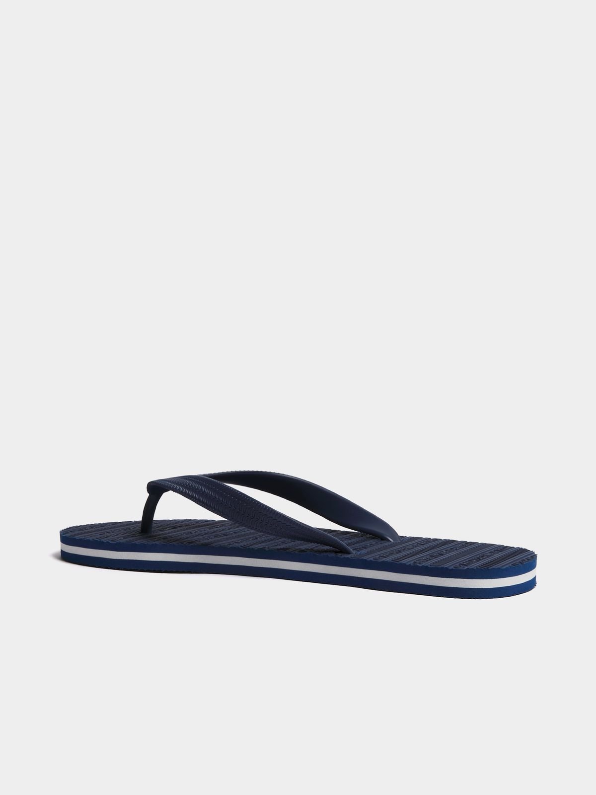 Relay Jeans Men's Rubber Navy/White Flip Flops | Bash