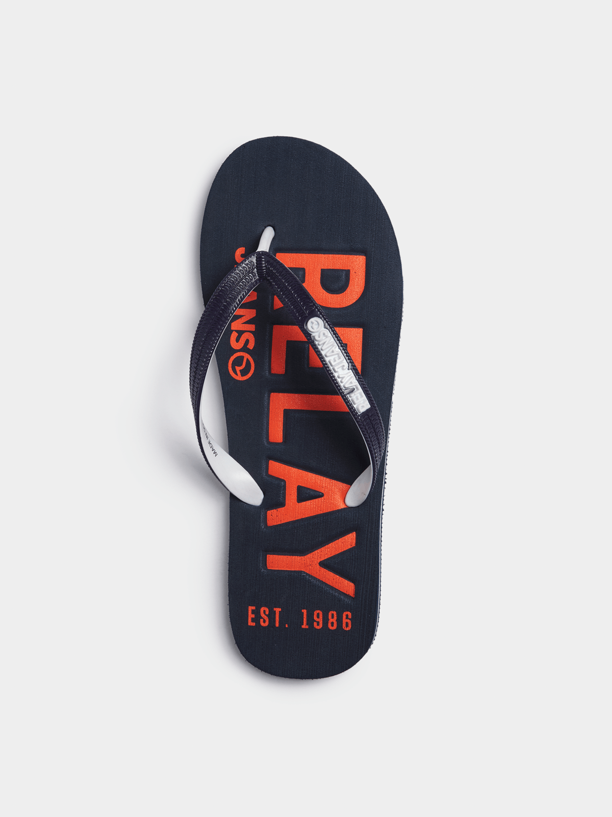 Relay Jeans Men's New Bold Line Blue Flip Flops | Bash