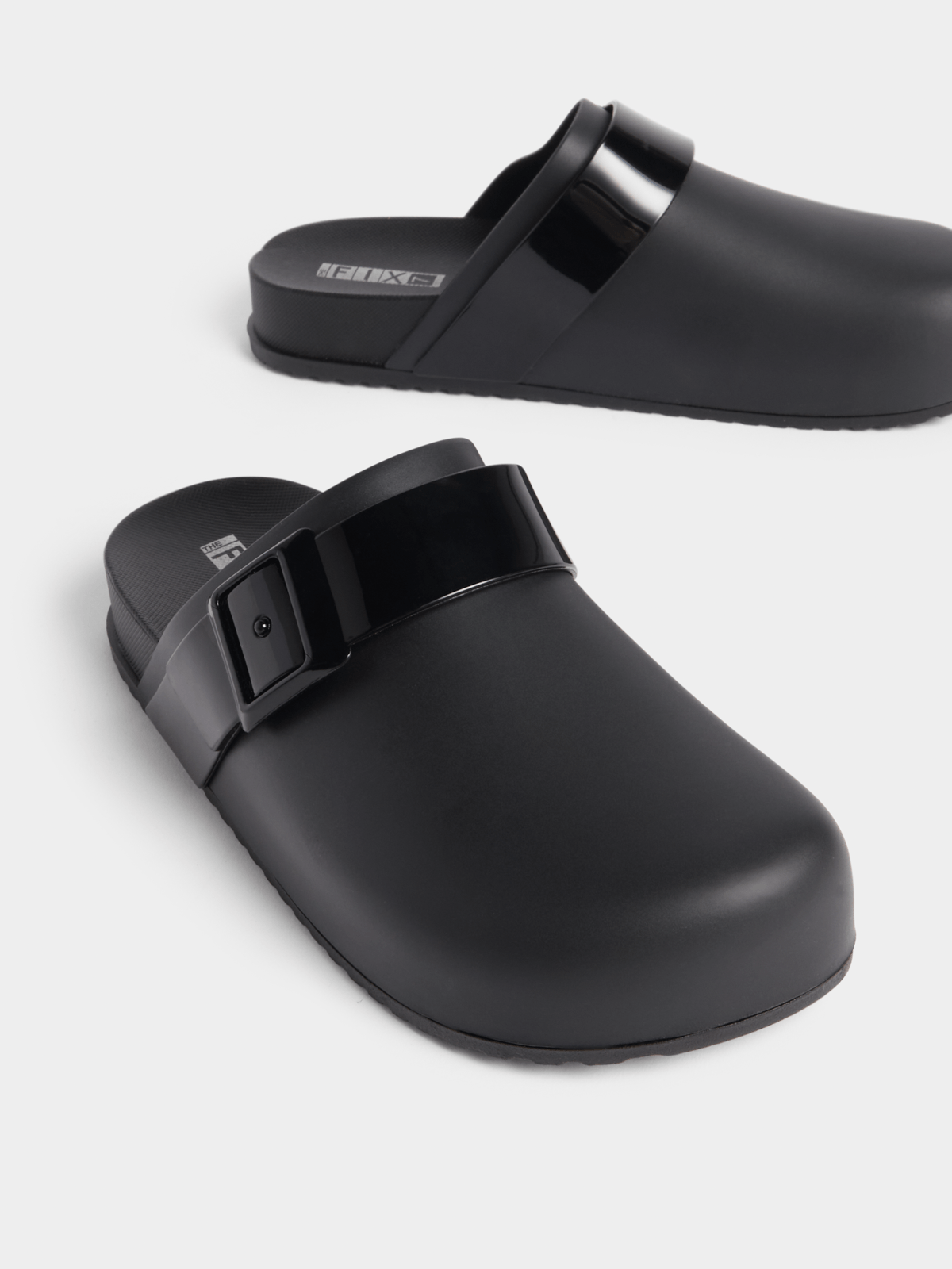 The FIX Women's Black Buckle Mules | Bash