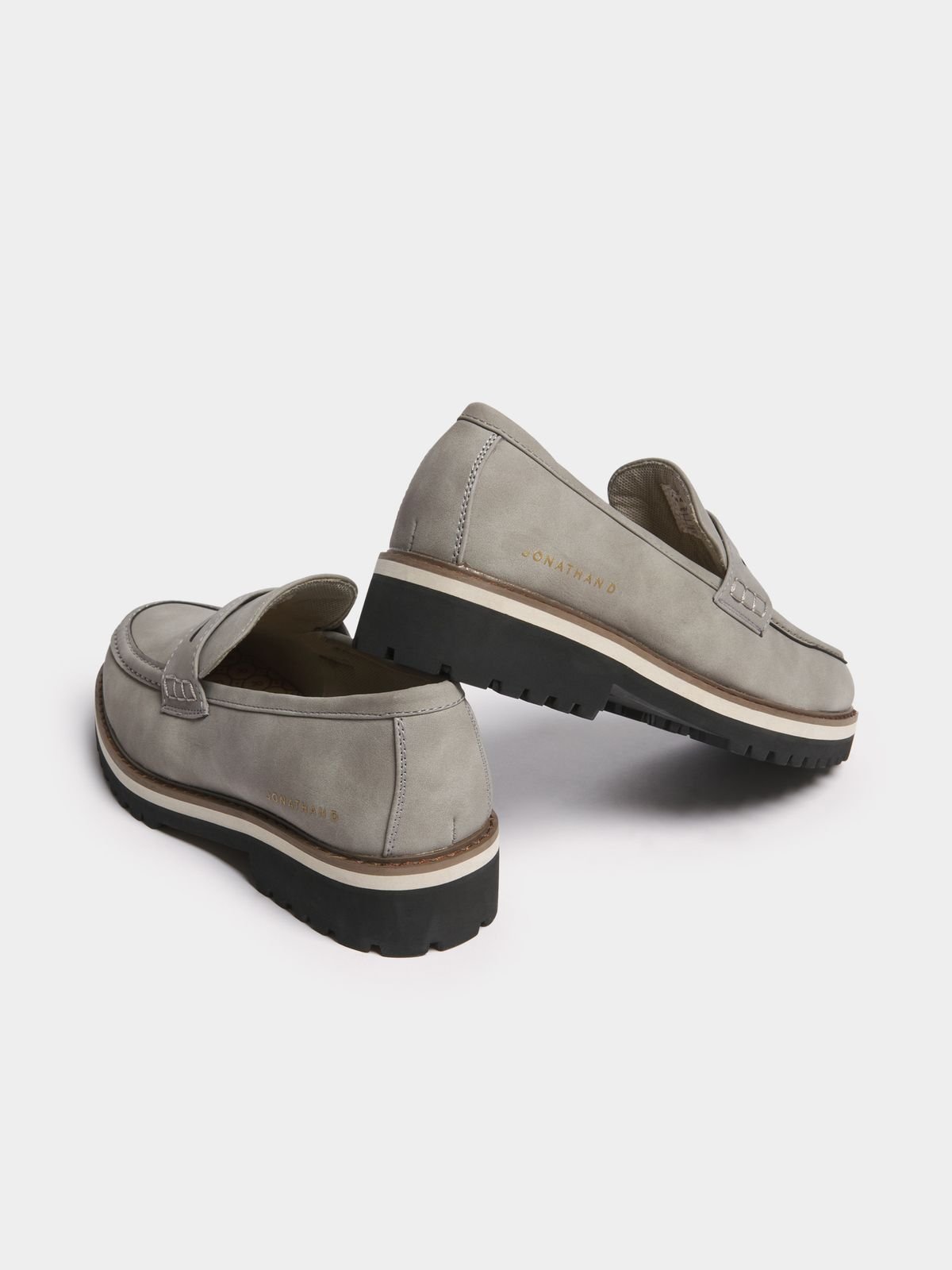 Jonathan D Men's Penny Moc Grey Loafer | Bash