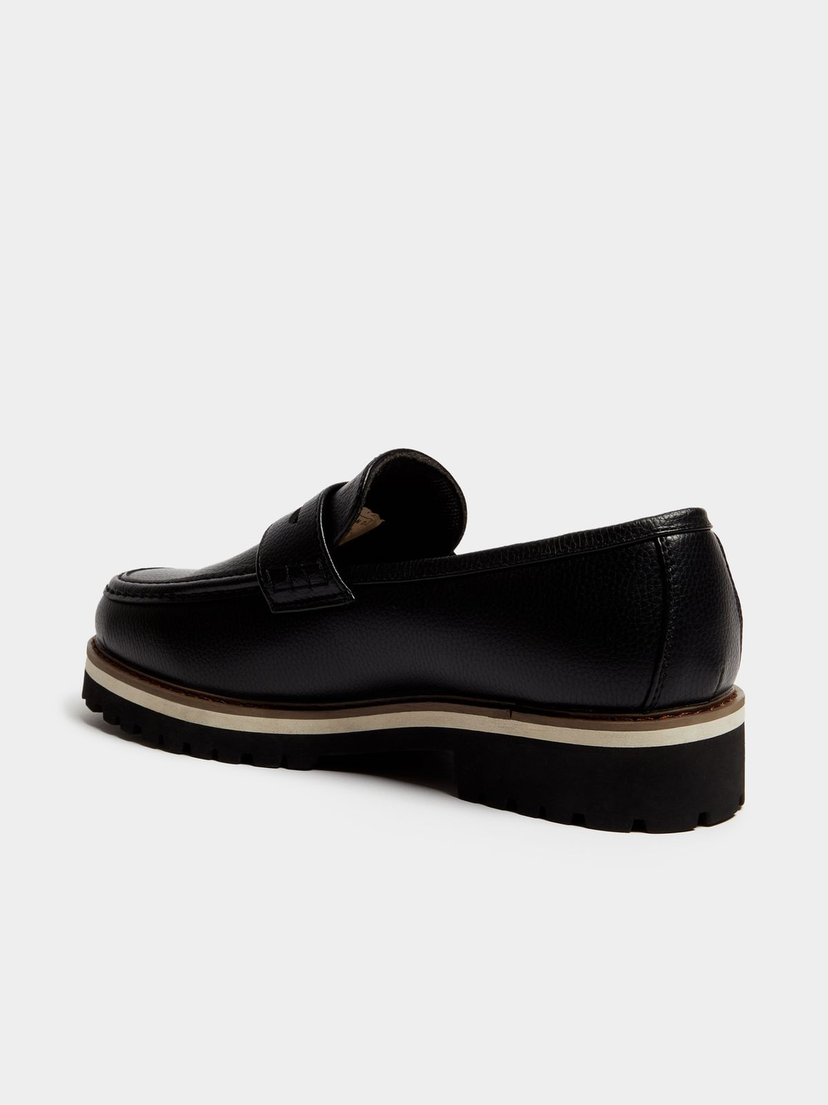 Jonathan D Men's Penny C Moc Black Loafer | Bash