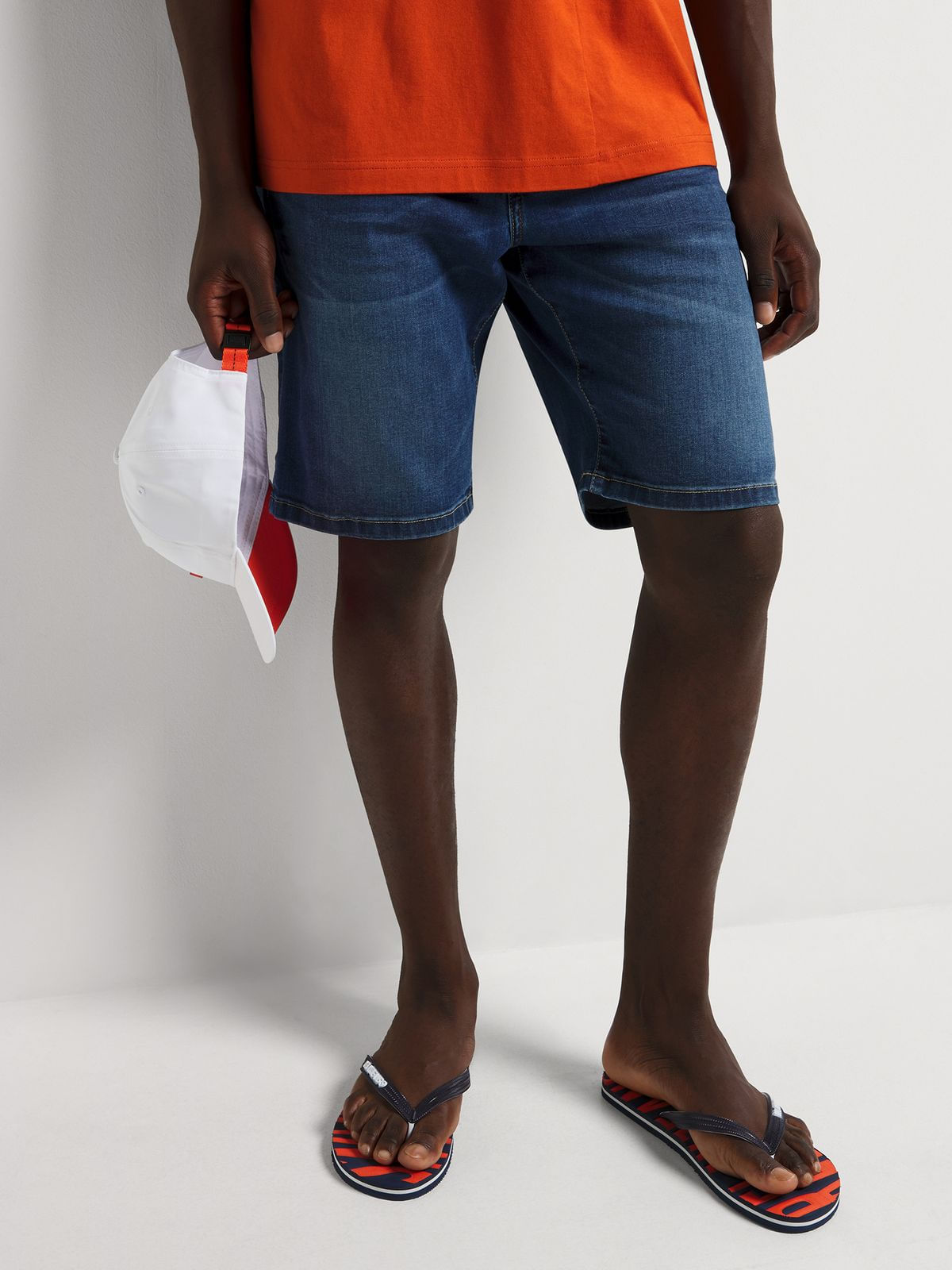 Relay Jeans Men's Core Sport Navy/Orange Flip Flops | Bash