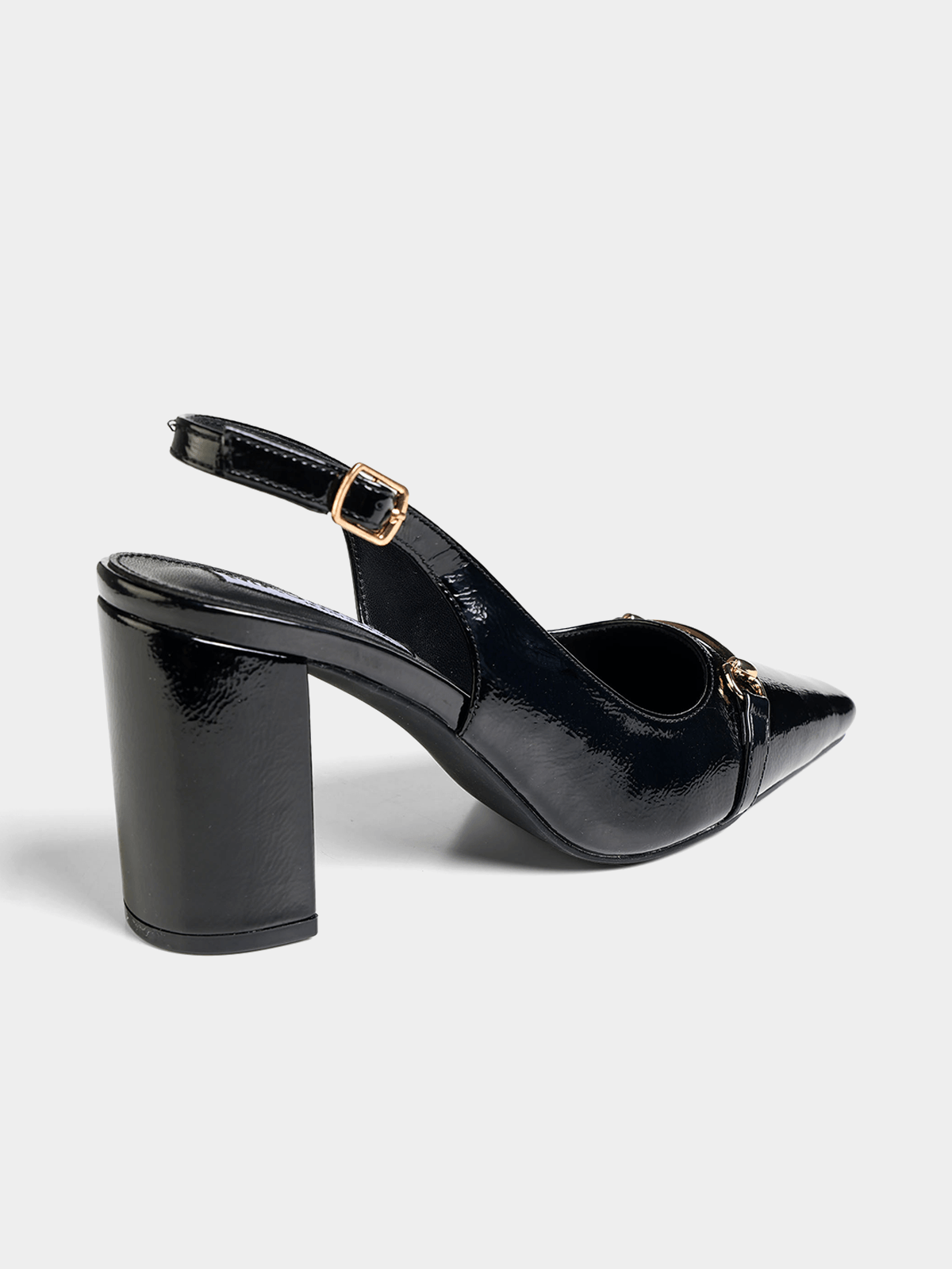 Women's Madison Black Makenna Slingback On Block Heels | Bash