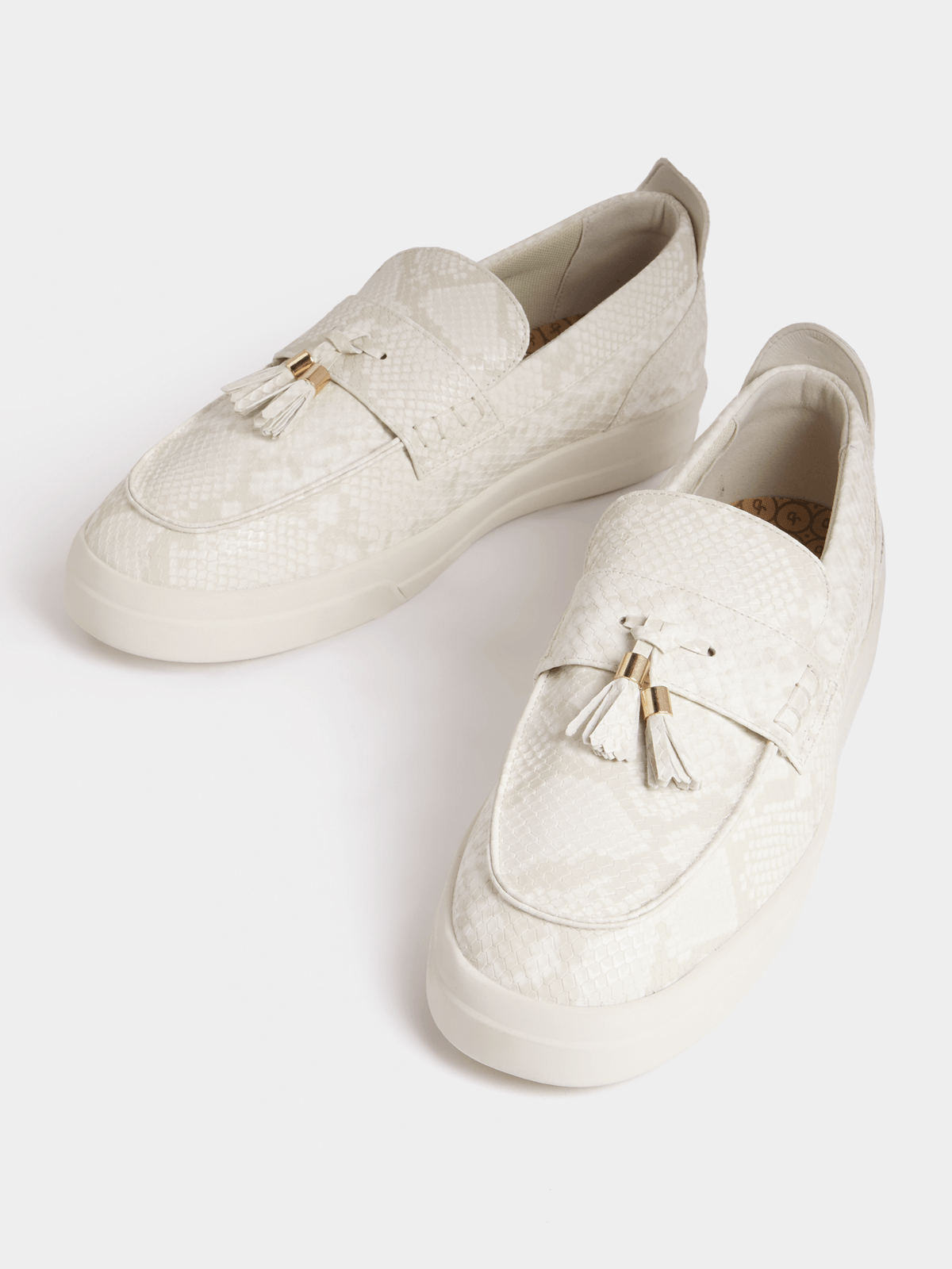 Jonathan D Men's Tassels Snake Loafers | Bash