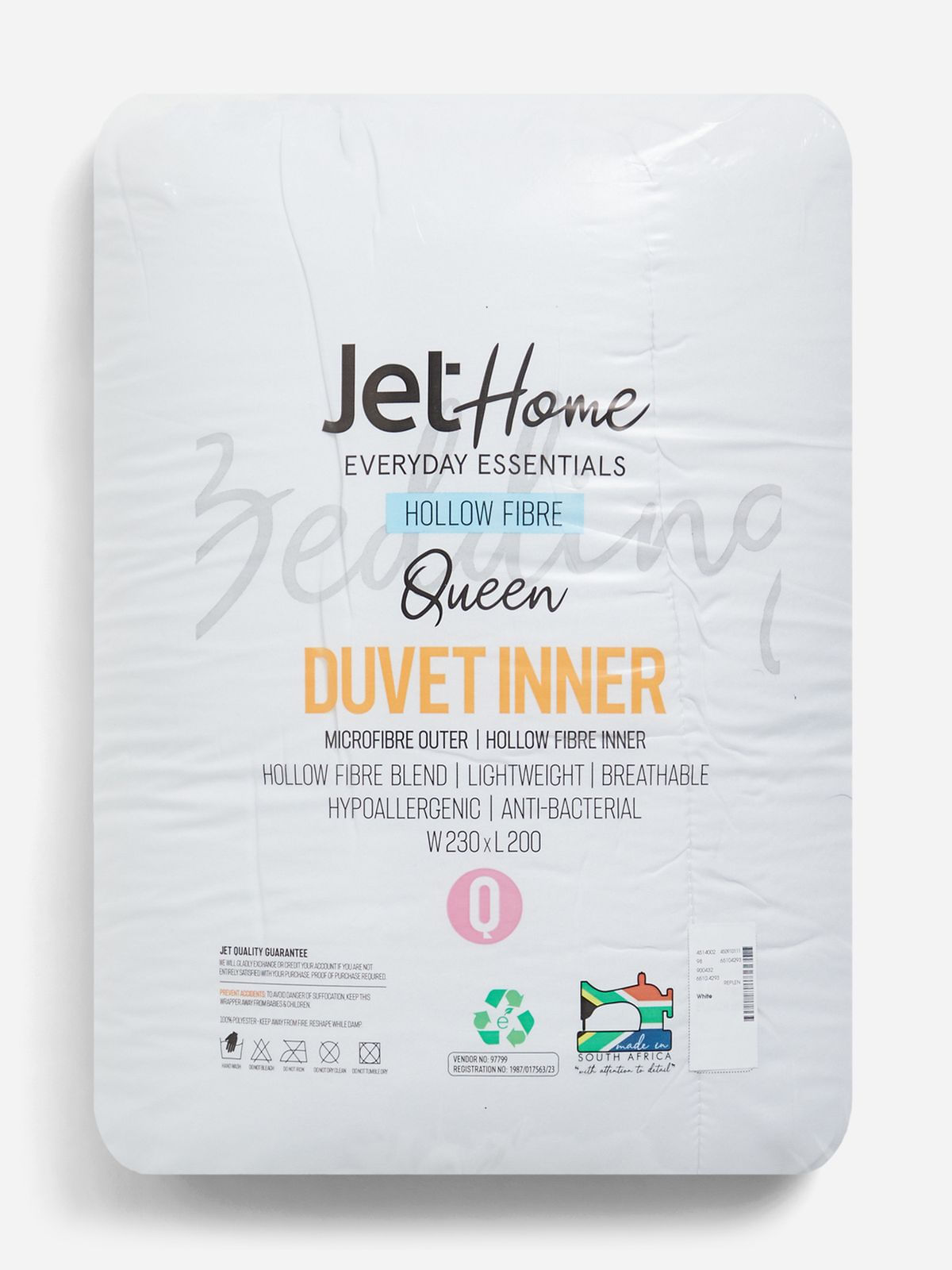Jet Home Home Polyester Duvet Inner Queen | Bash