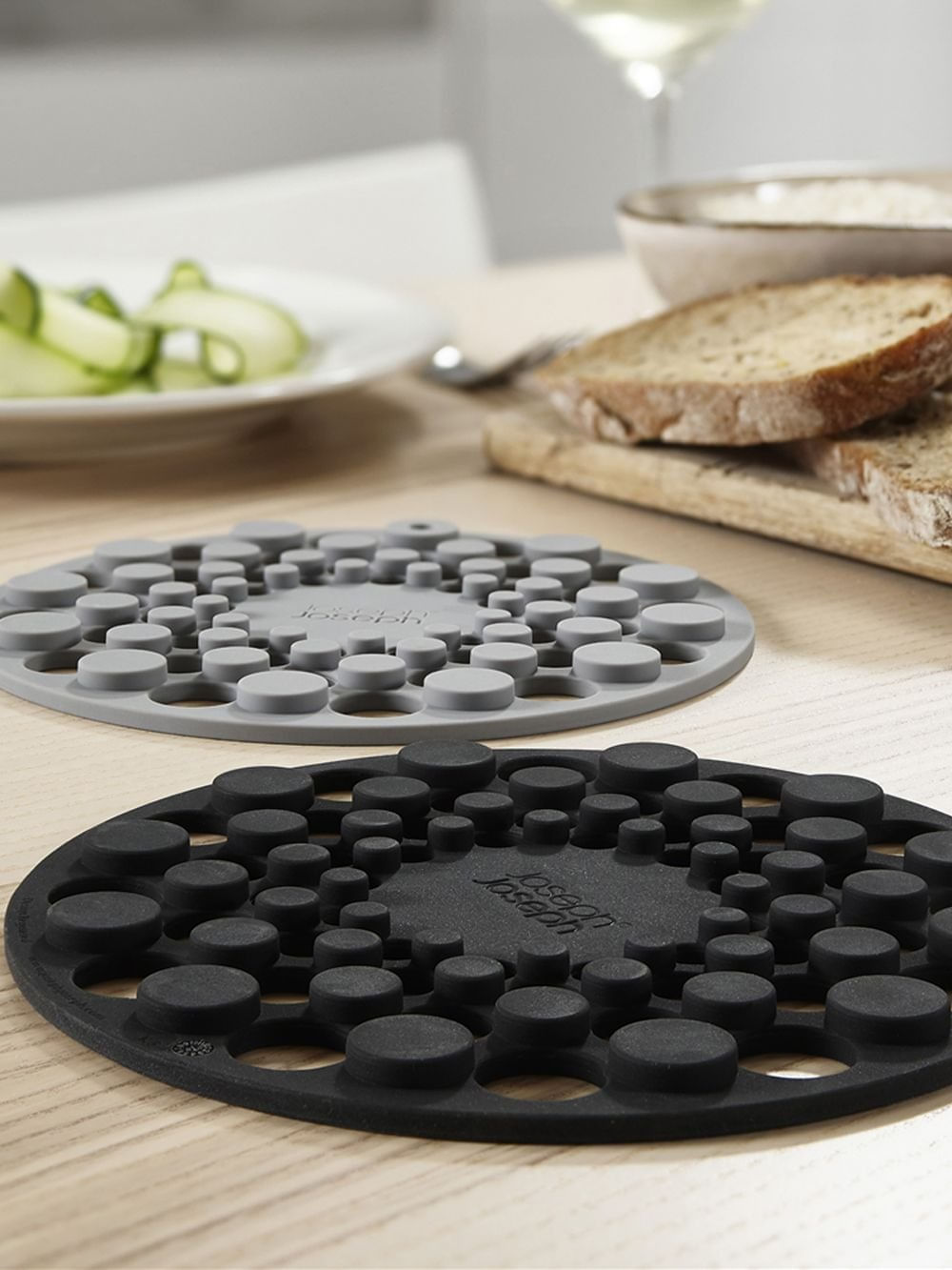 joseph & joseph silicone trivets grey | Bash