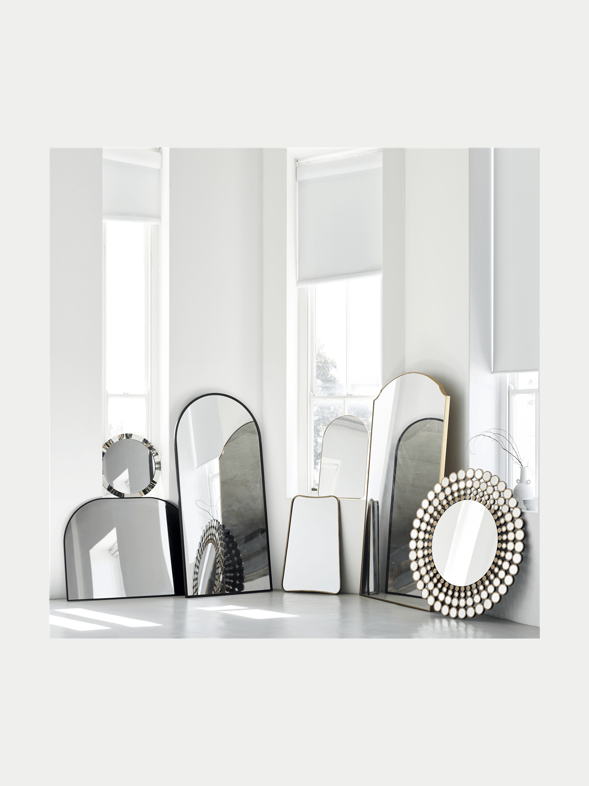 Curved Mirror Gold Frame | Bash