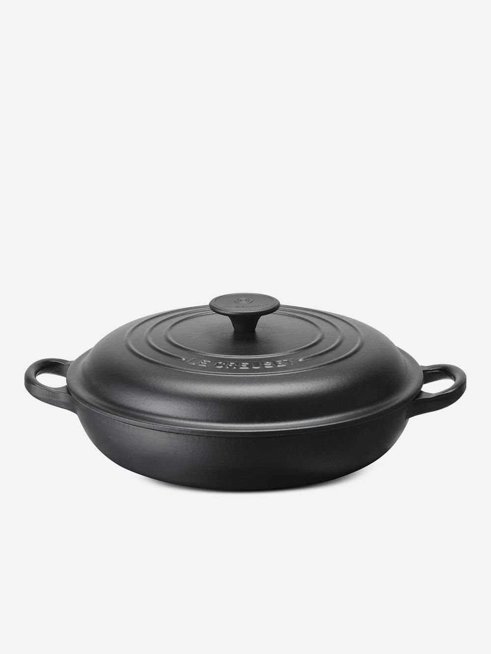 Le Creuset Signature Buffet Casserole Matt Black 30cm | Bash