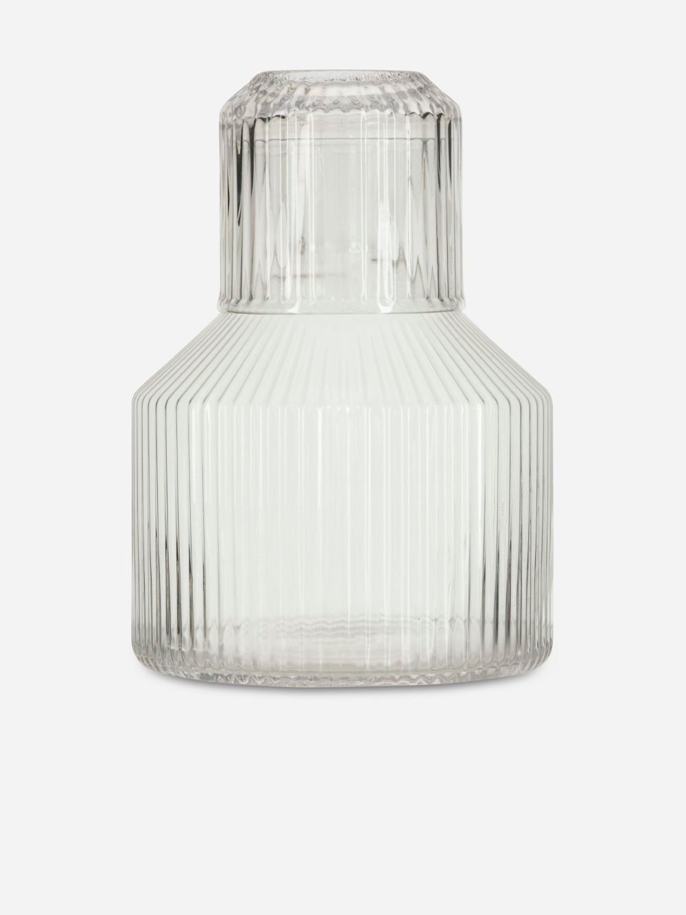 Lisa Fluted Glass Water Pitcher Clear 870ml | Bash