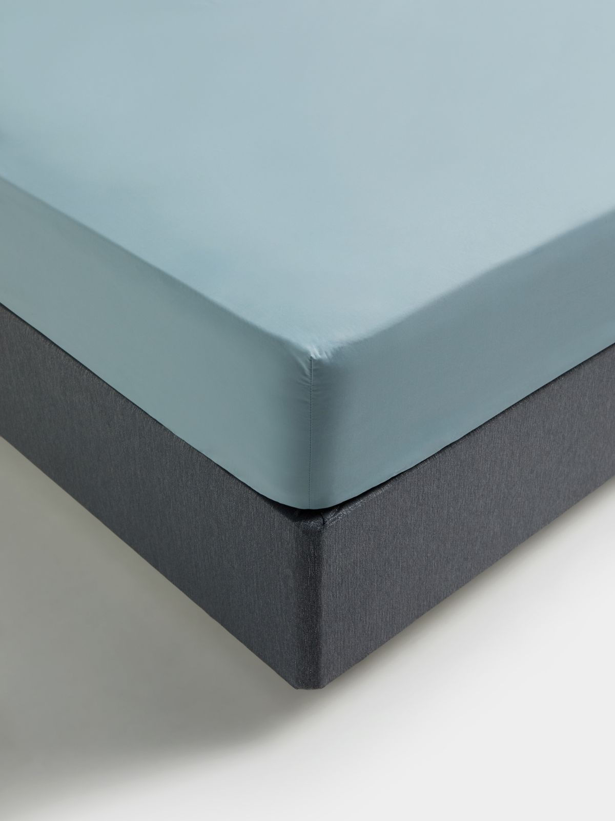 Jet Home PolyPercale 200TC Blue Fitted Sheet Double Standard Depth | Bash