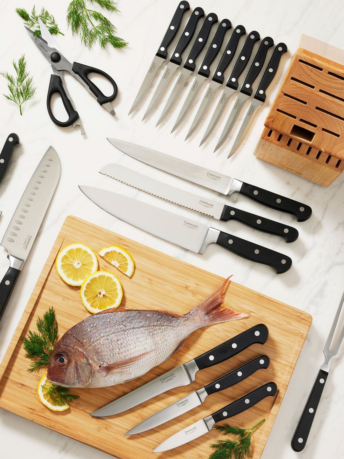 Cuisine::pro Sabre Knife Block 20Pc | Bash