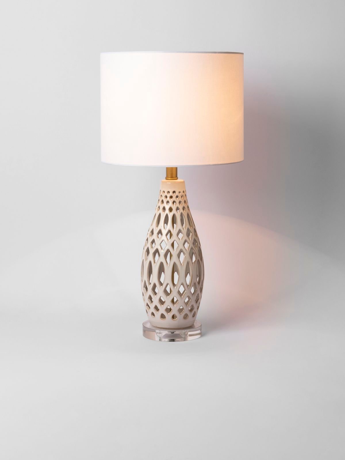 Cut-Out Ceramic Table Lamp | Bash