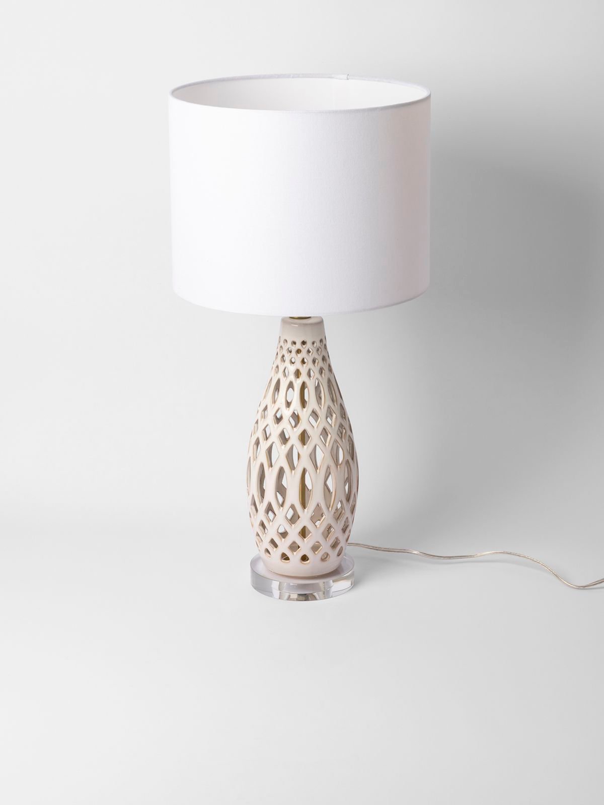 Cut-Out Ceramic Table Lamp | Bash