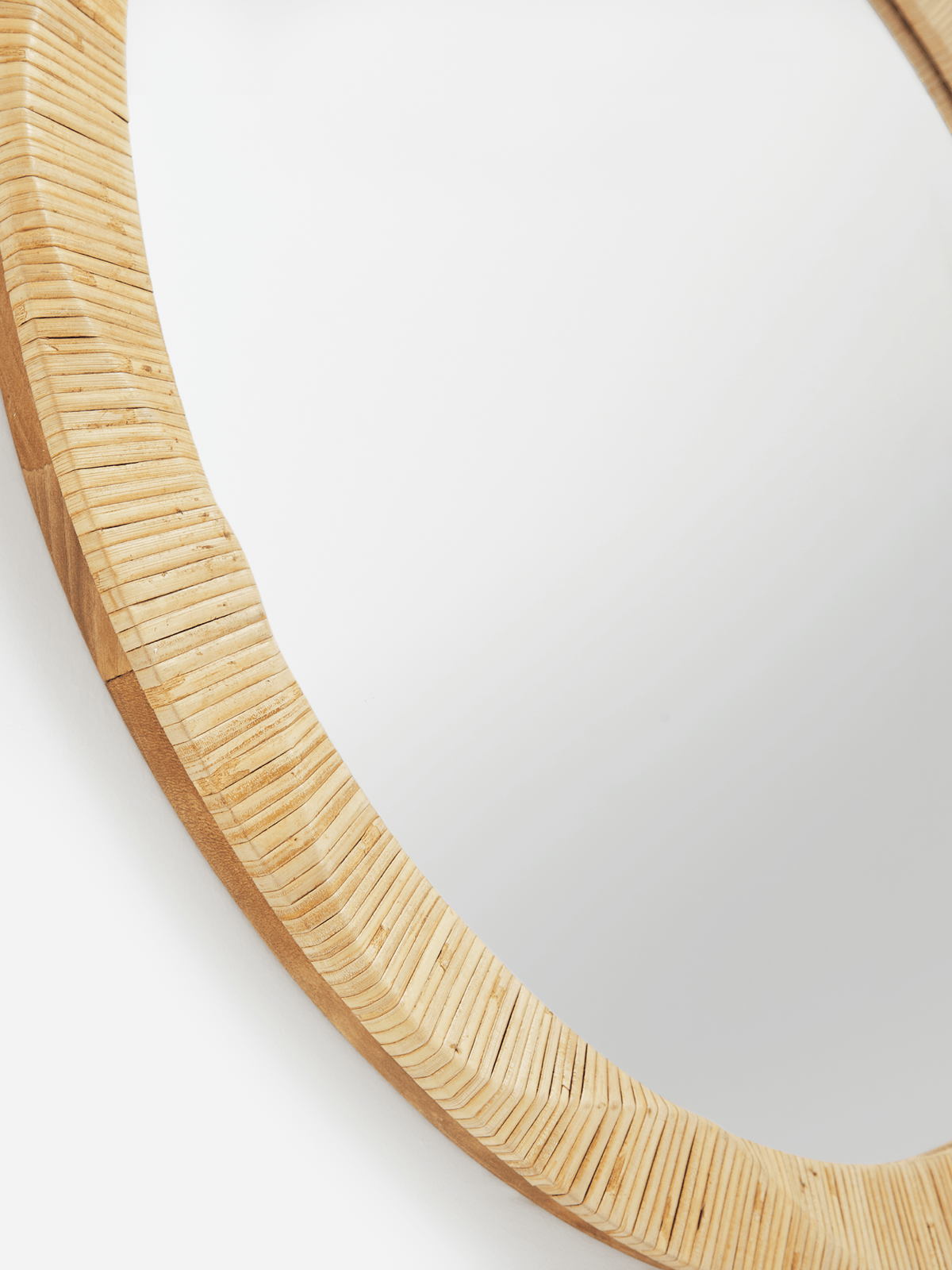 Jet Home Natural Rattan Round Mirror | Bash