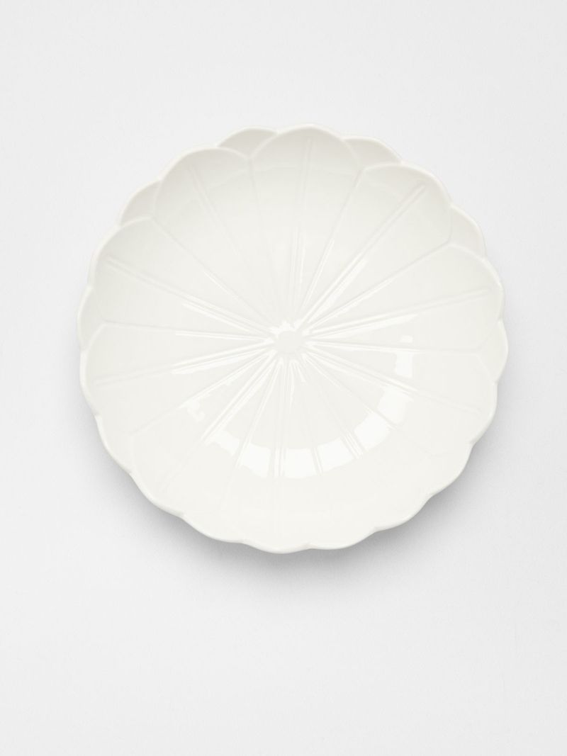 Flower Scallop Plate 21cm White | Bash