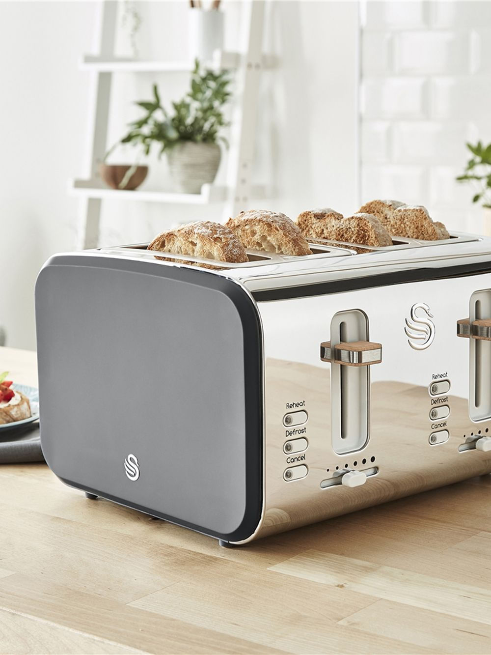 Swan Nordic Toaster Grey 4 Slice | Bash